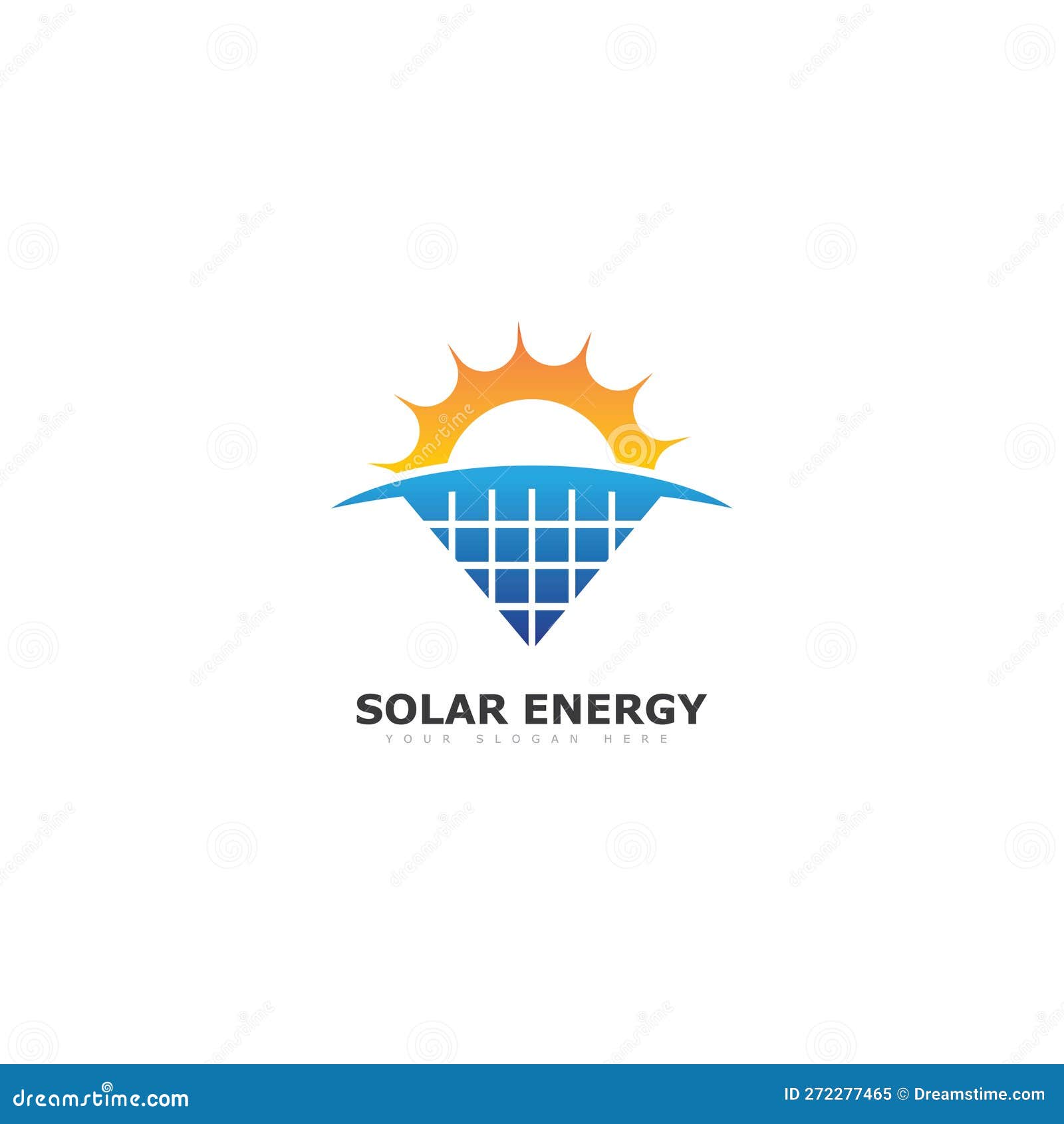 Solar Energy Logo or Icon. Vector Solar Panel Sign. Stock Vector ...