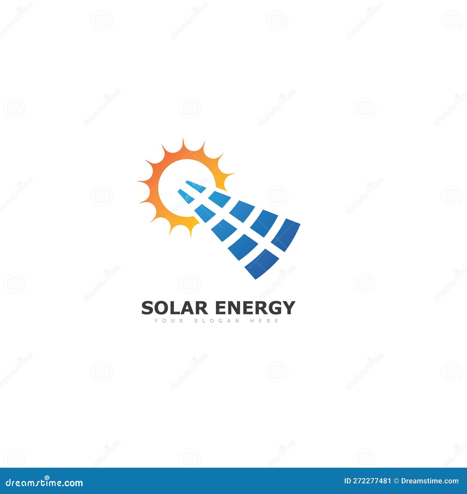 Solar Energy Logo or Icon. Vector Solar Panel Sign. Stock Vector ...