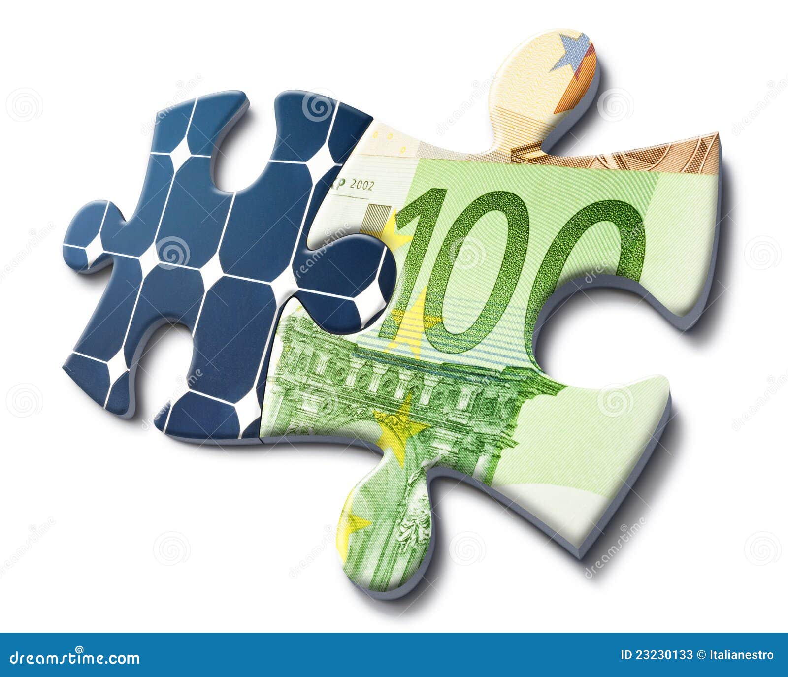 Solar Energy is Money Saving Stock Image - Image of euros, growth: 23230133