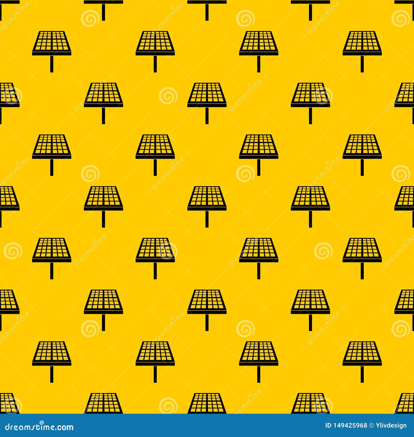 Solar Energy Panel Pattern Vector Stock Vector - Illustration of repeat ...