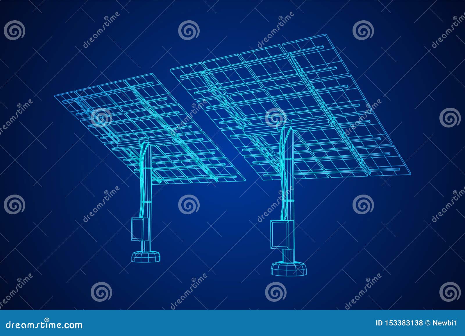 Solar energy panel vector stock vector. Illustration of polygon - 153383138