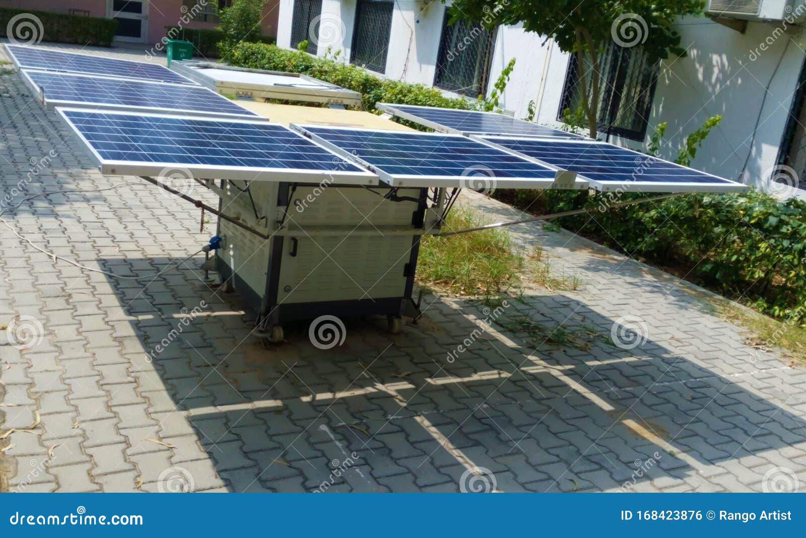 Solar Energy Panels in College Experiment Project for Renewable Energy ...