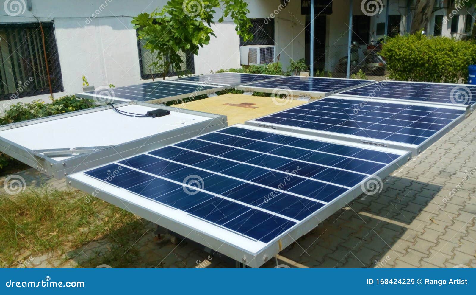 Solar Energy Panels in College Experiment Project for Renewable Energy ...