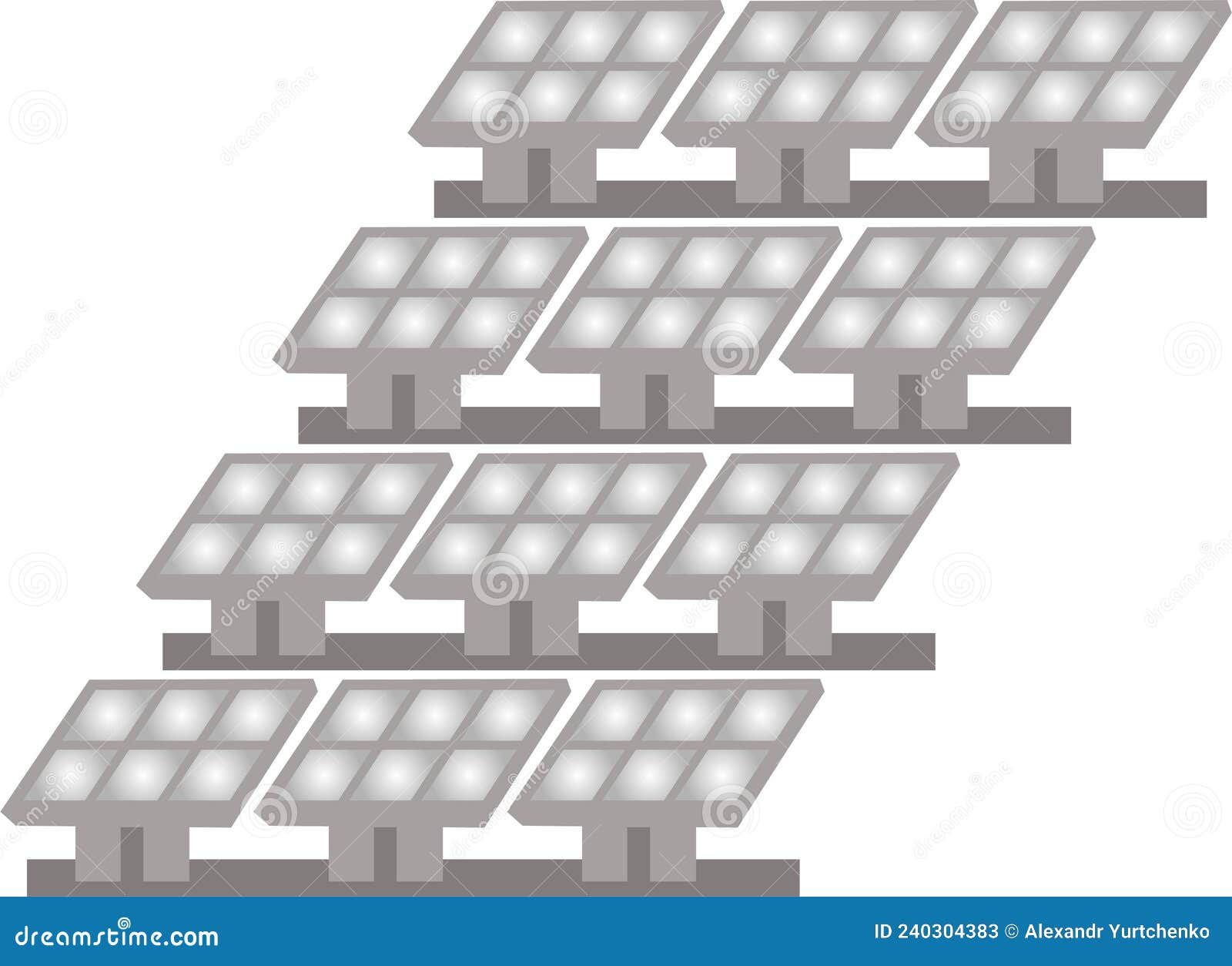 Solar Energy Panels Pattern Stock Vector - Illustration of grid, global ...