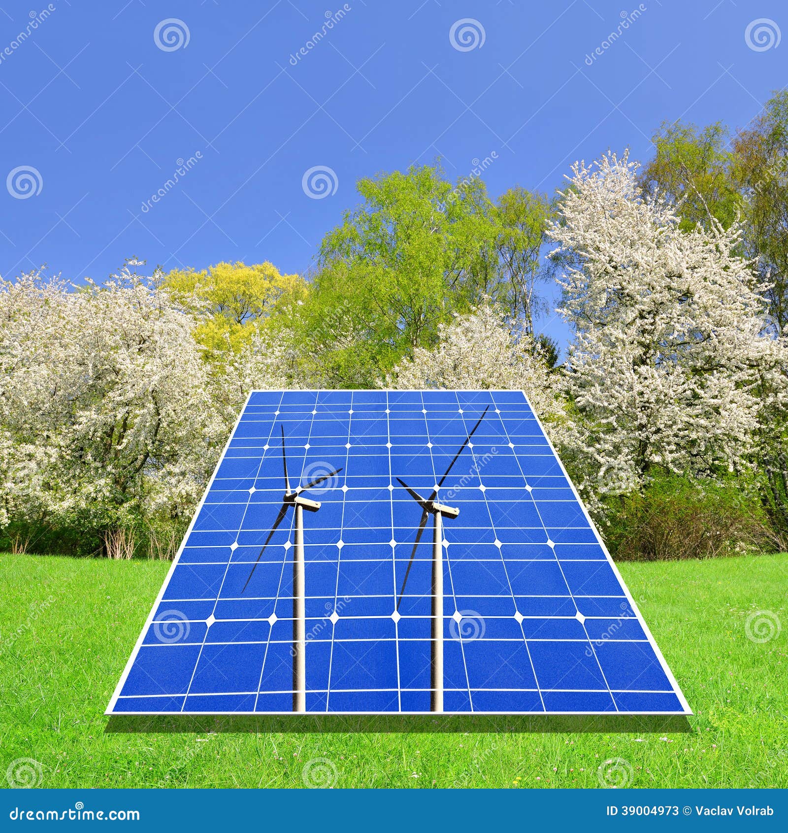 Solar energy panels stock image. Image of landscape, nature - 39004973