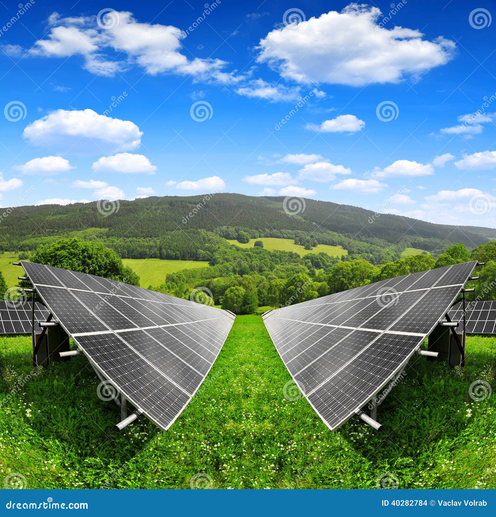 Solar energy panels stock photo. Image of ecological - 40282784