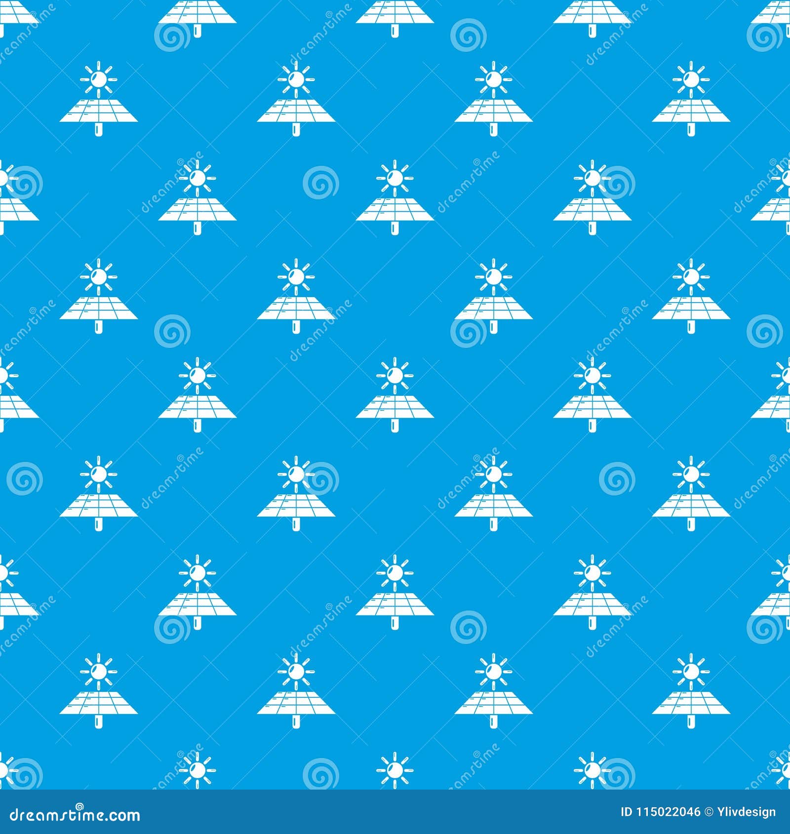 Solar Energy Pattern Vector Seamless Blue Stock Vector - Illustration ...