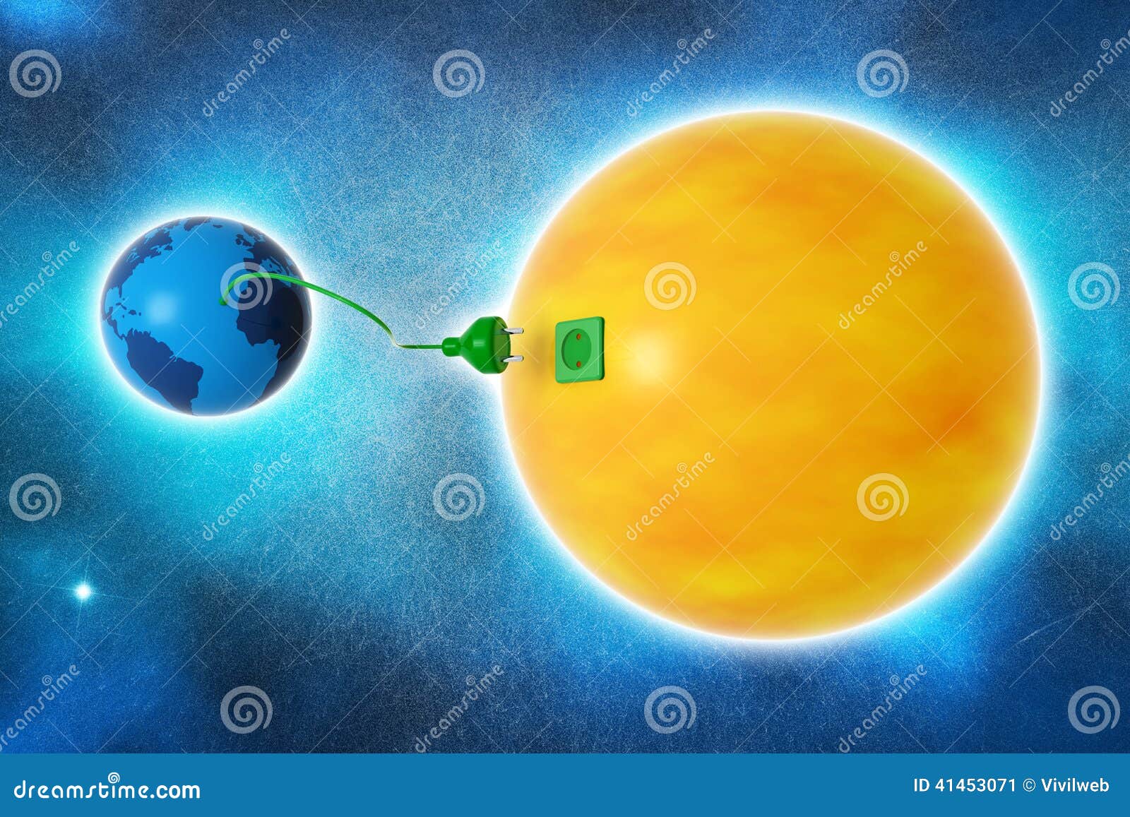 Solar energy stock illustration. Illustration of development - 41453071