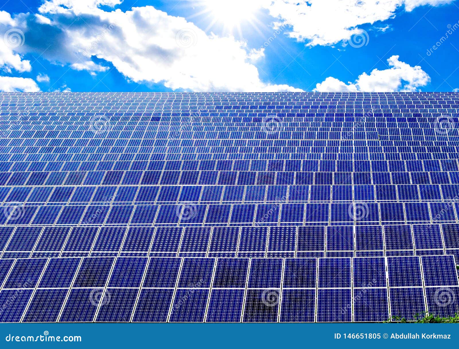 Solar Energy Power Panels Field Stock Image - Image of electrical ...