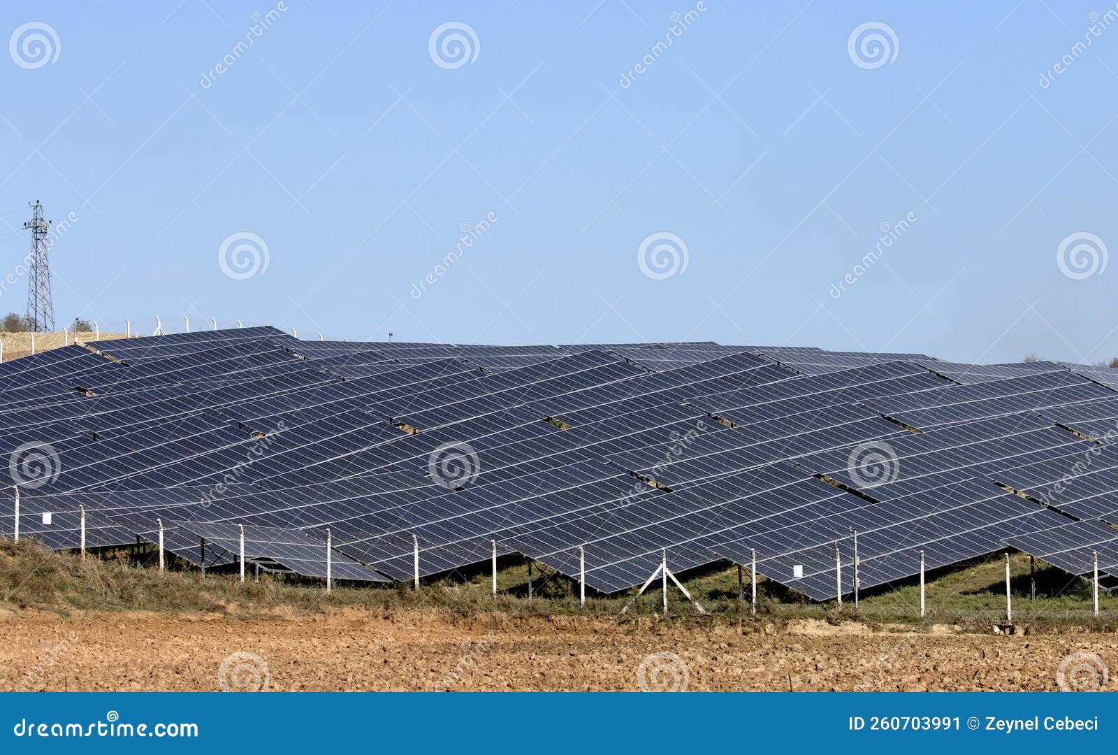 A Solar Energy Production Plant Stock Image - Image of plant ...