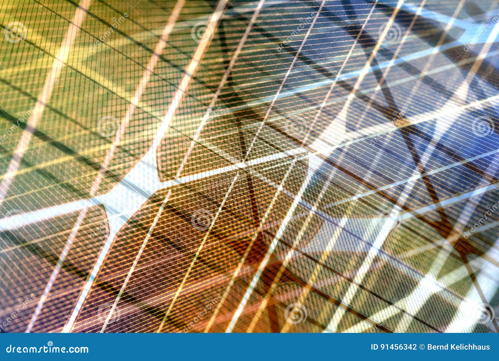 Solar Energy Spectrum with Grid Lines Stock Photo - Image of colors ...