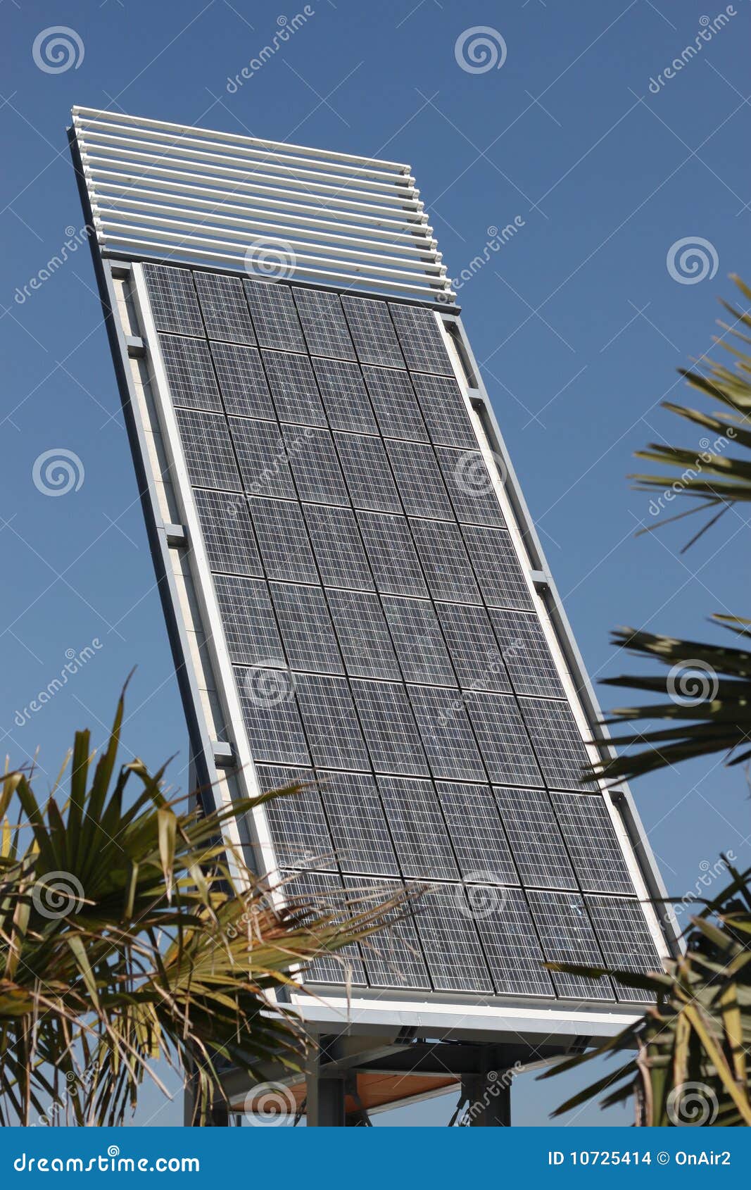 Solar Energy Station stock photo. Image of leaves, convert - 10725414