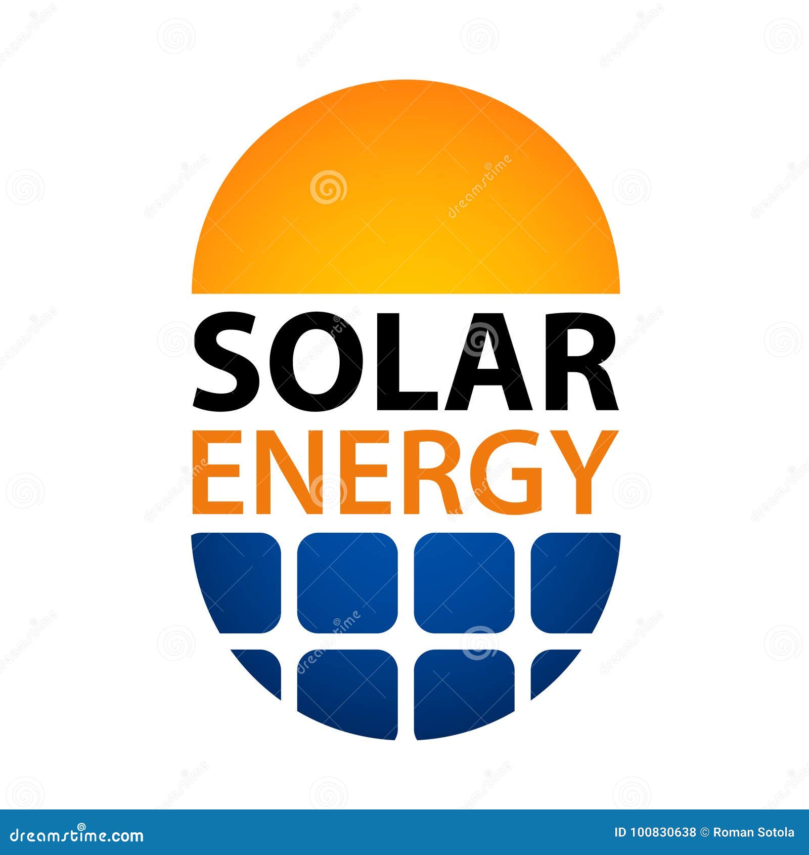 Solar energy symbol stock vector. Illustration of ecology - 100830638