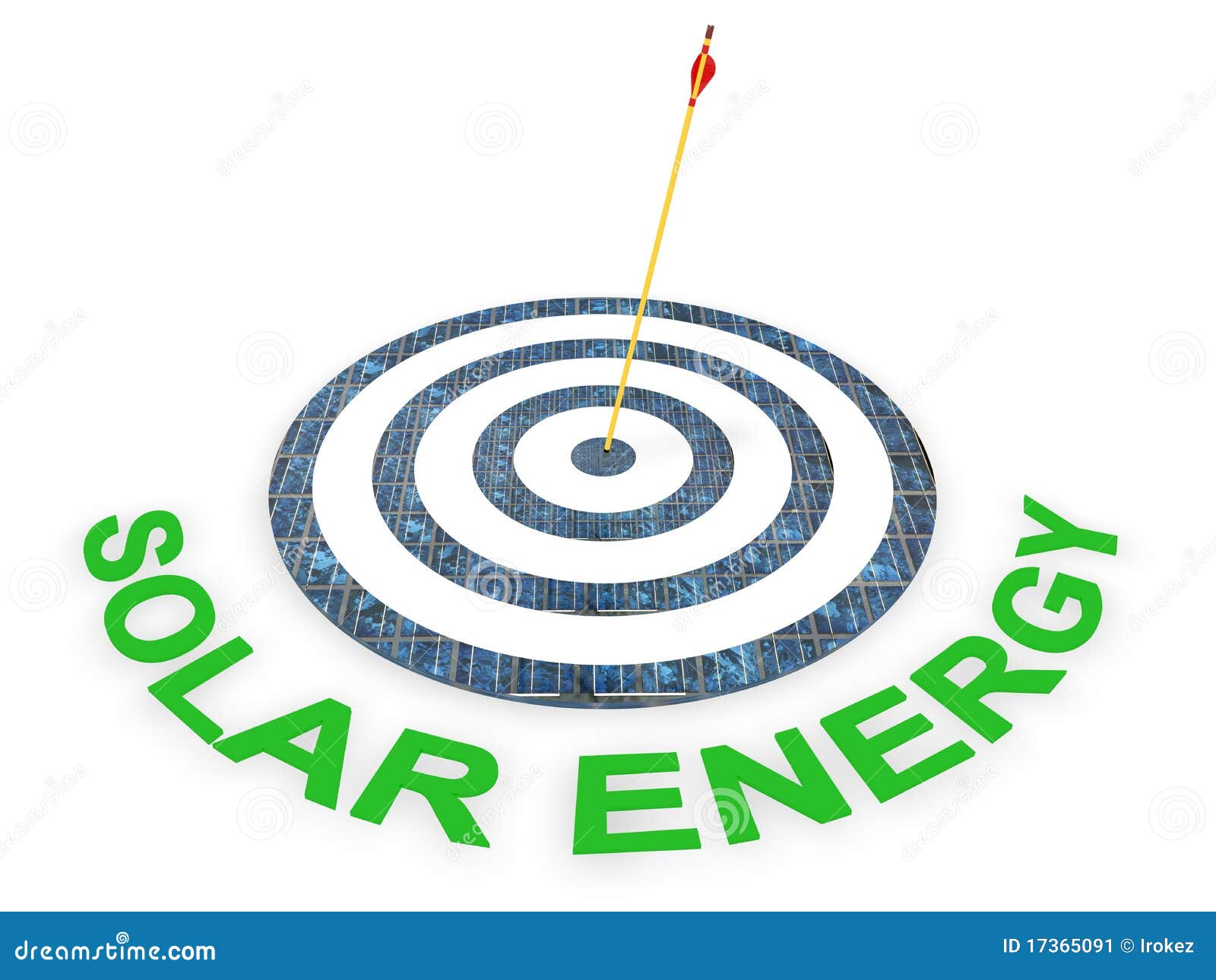 Solar Energy Target stock illustration. Illustration of solar - 17365091