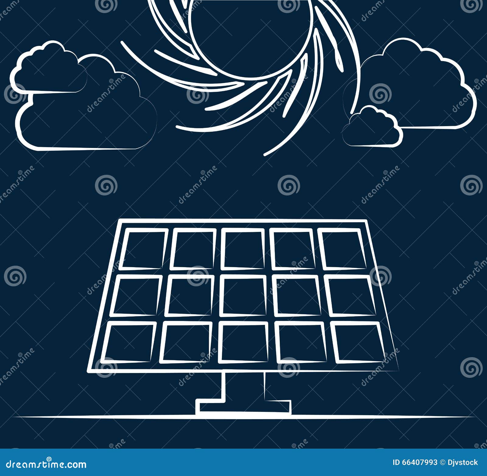 Solar energy vector stock vector. Illustration of photovoltaic - 66407993