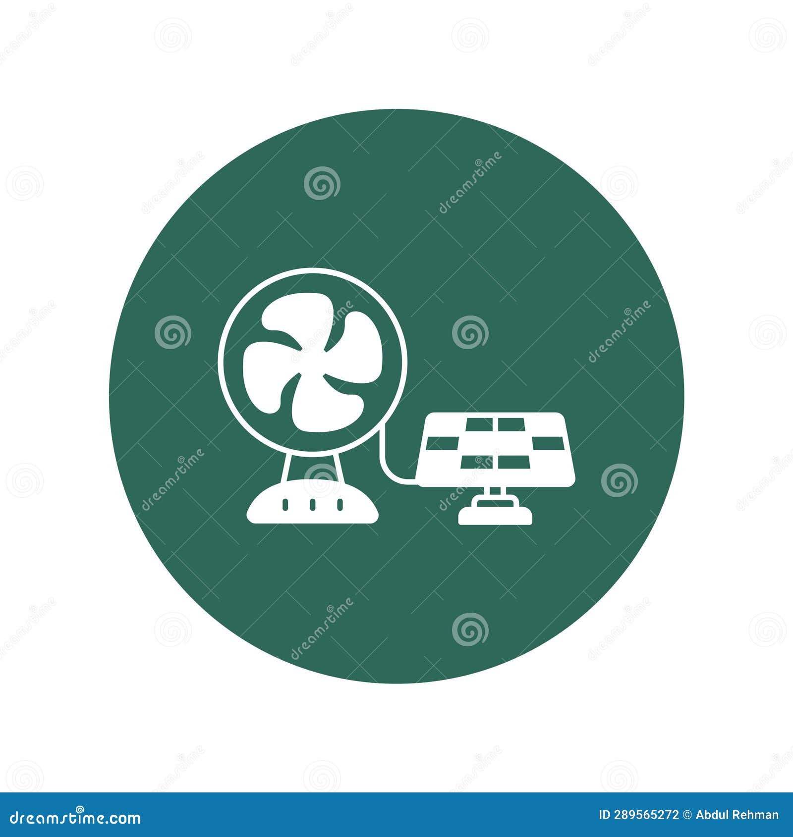 Solar Fan Vector Icon Which Can Easily Modify or Edit. Stock Vector ...