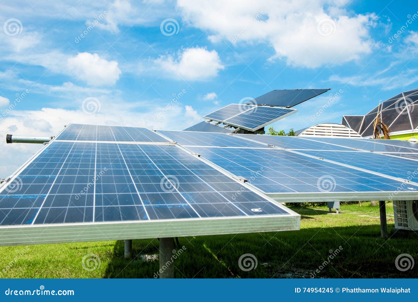 Solar Farm stock image. Image of solarfarm, farm, power - 74954245