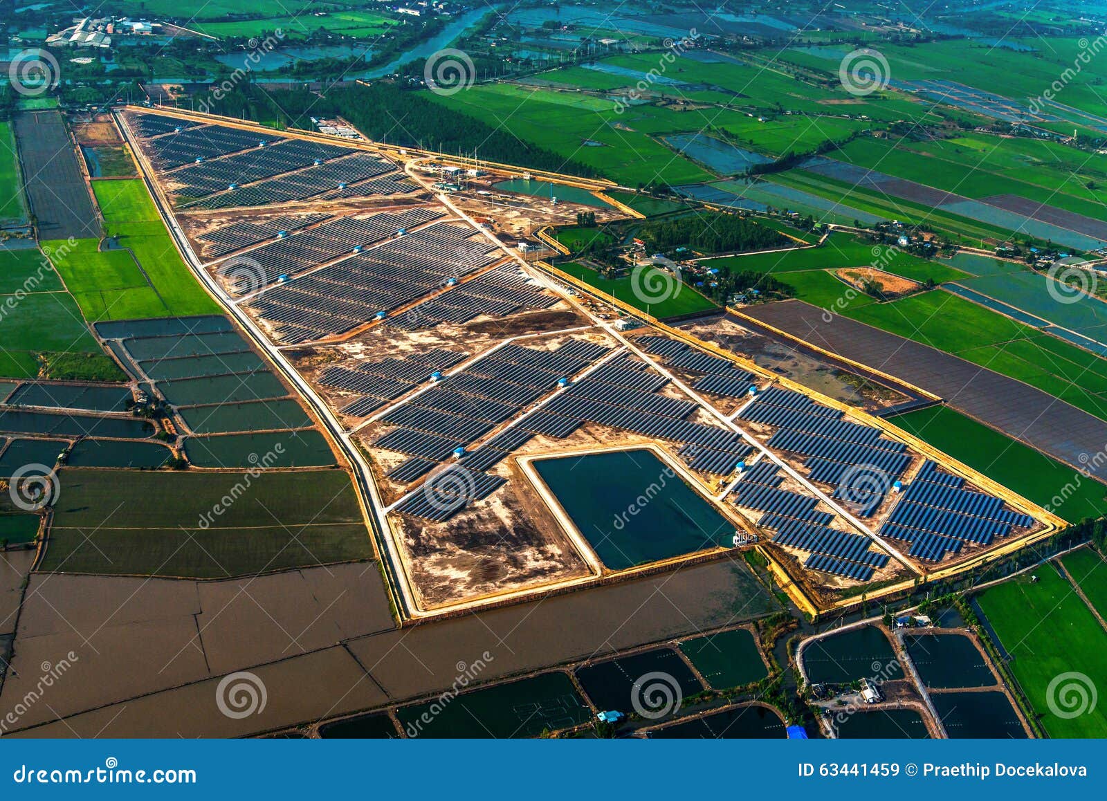 Solar farm solar system stock image. Image of aerial - 63441459