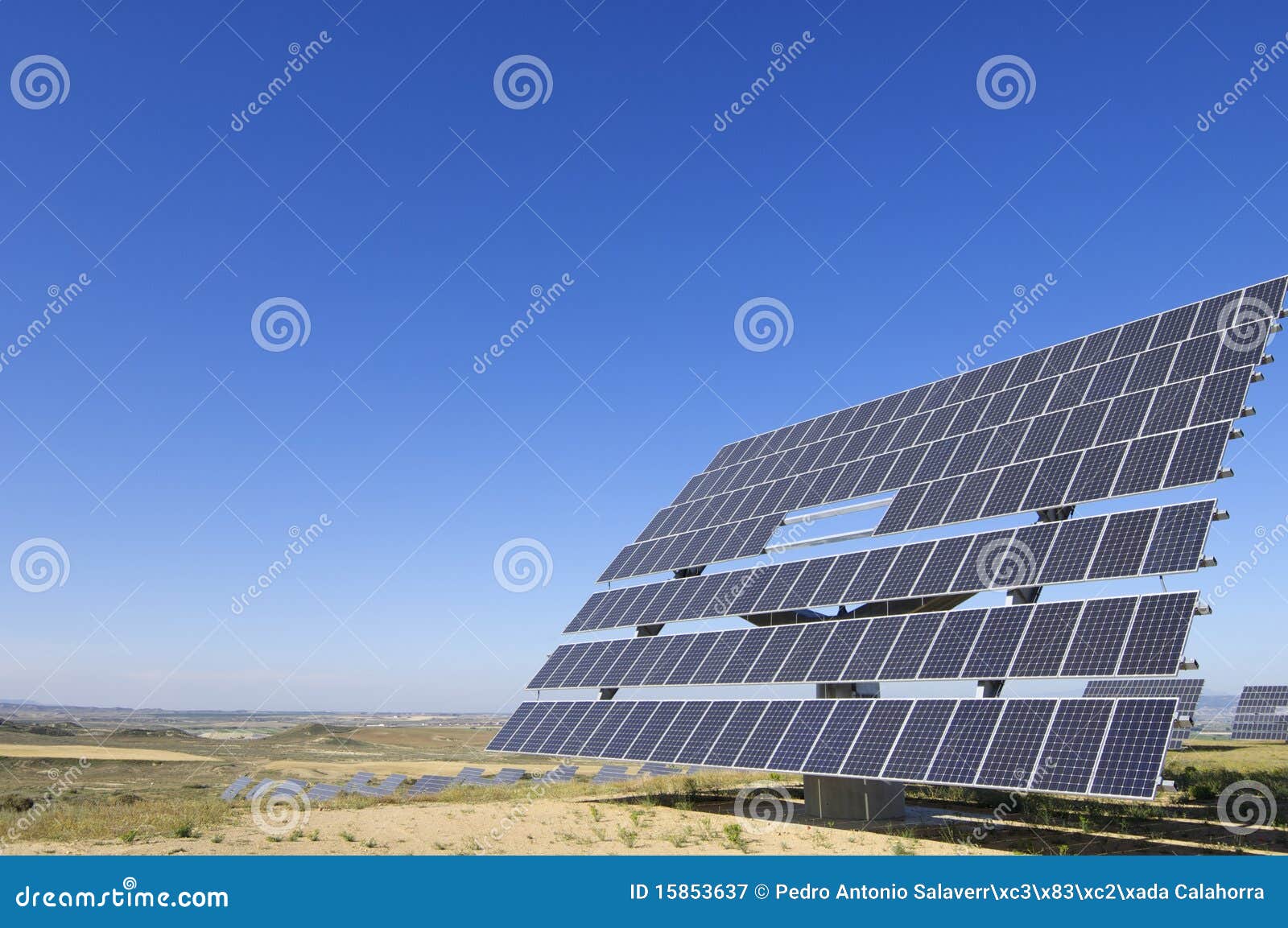 Solar field stock image. Image of efficiency, green, equipment - 15853637