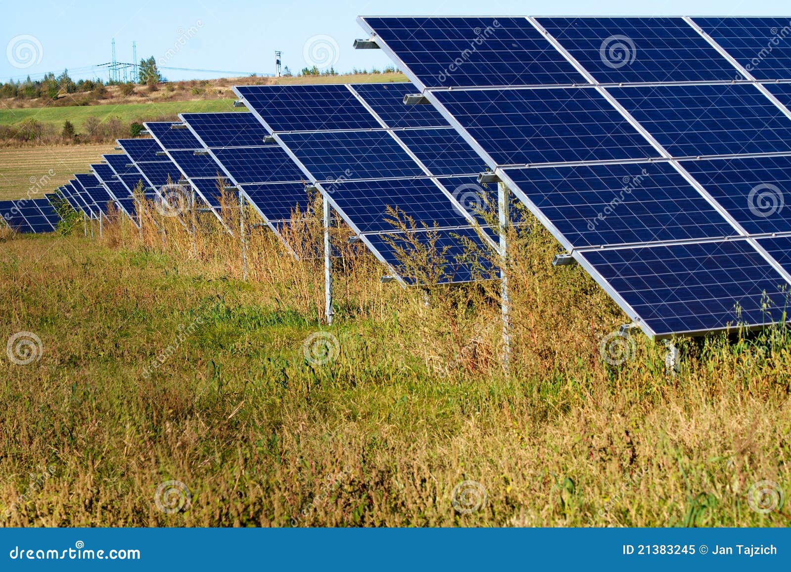 Solar field stock image. Image of abstract, energy, environment - 21383245