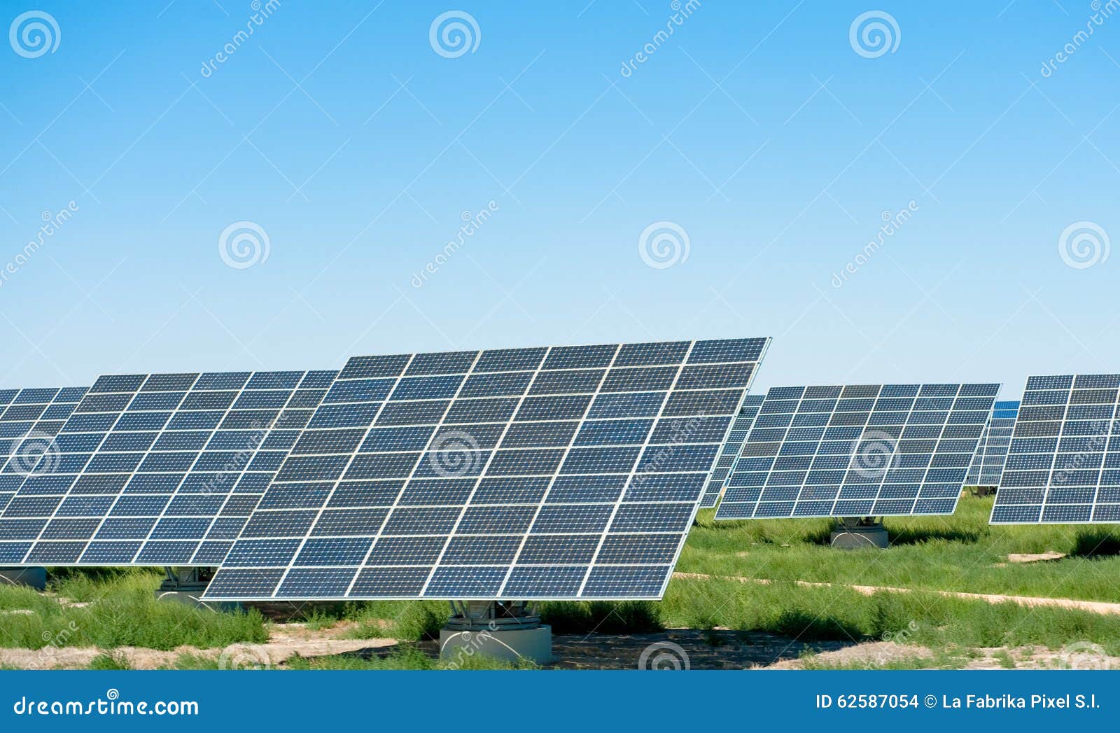 Solar field stock photo. Image of future, environment - 62587054