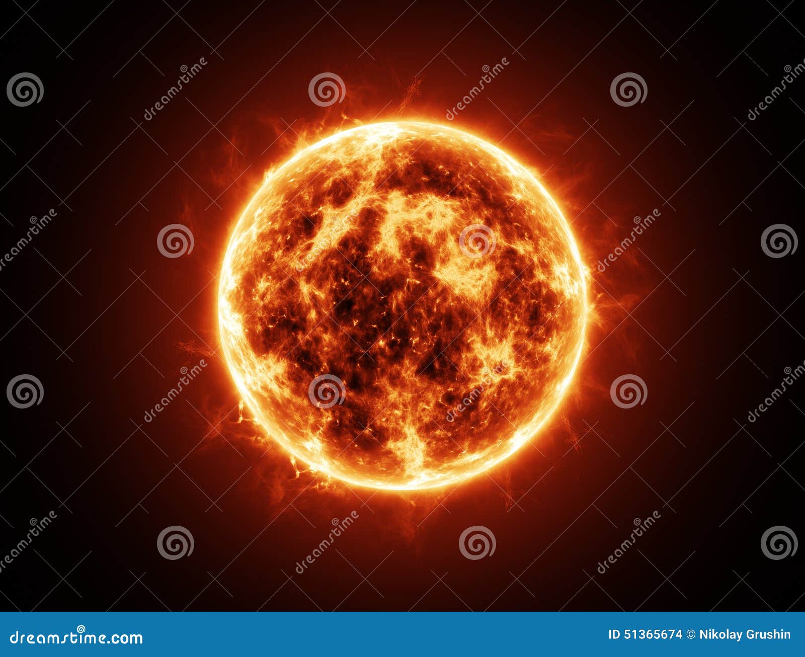 Solar fire stock illustration. Illustration of world - 51365674