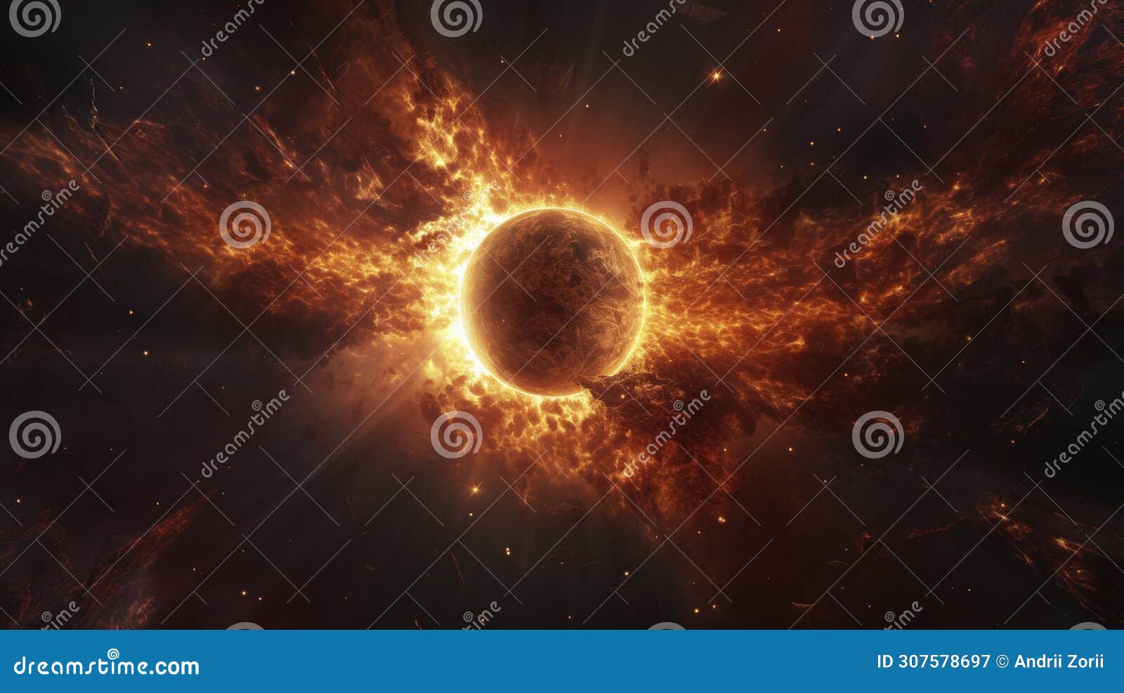 Solar Flare Cosmic Event in Outer Space Stock Image - Image of radiant ...