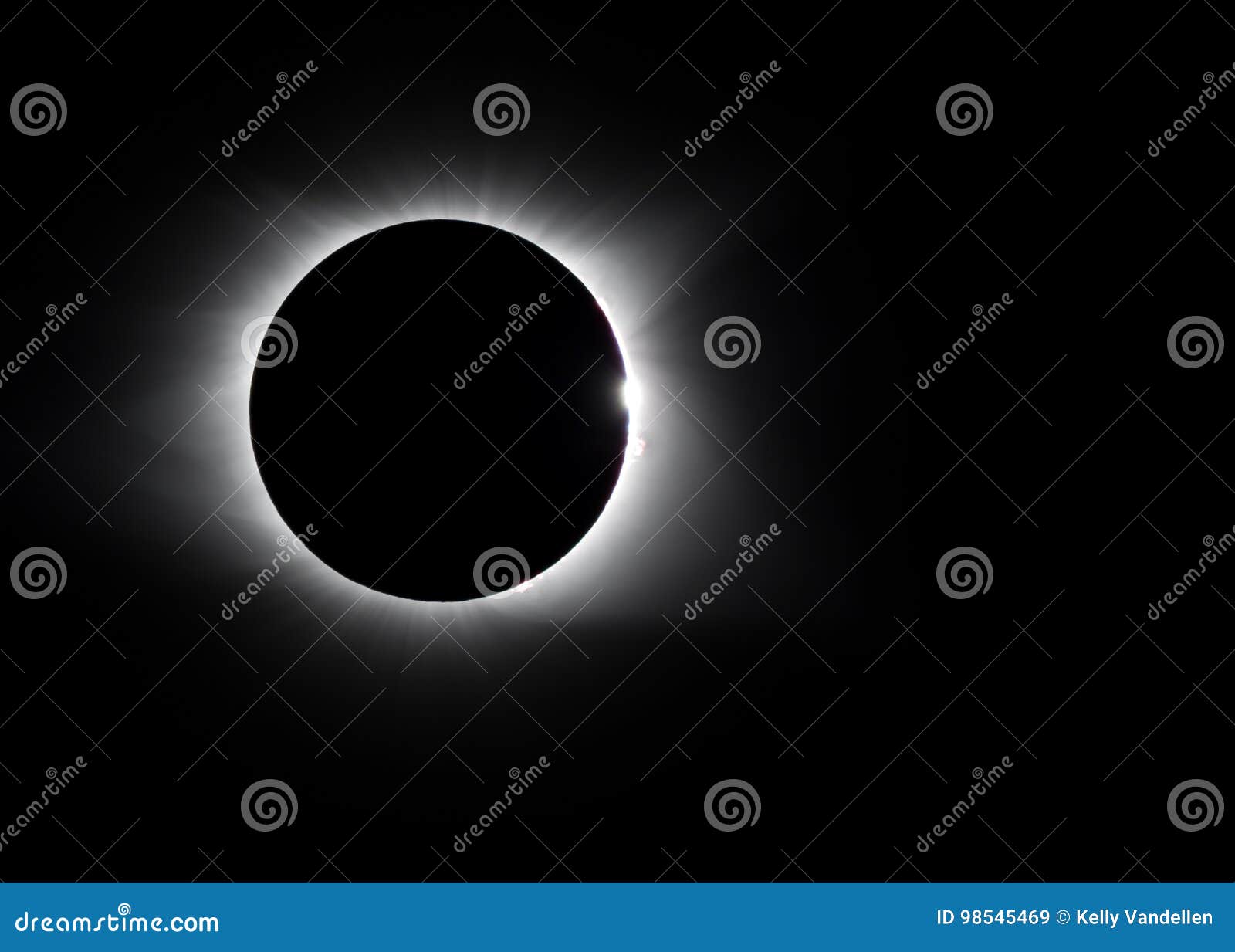Solar Flare and Diamond Ring Around Eclipse Stock Image - Image of ...