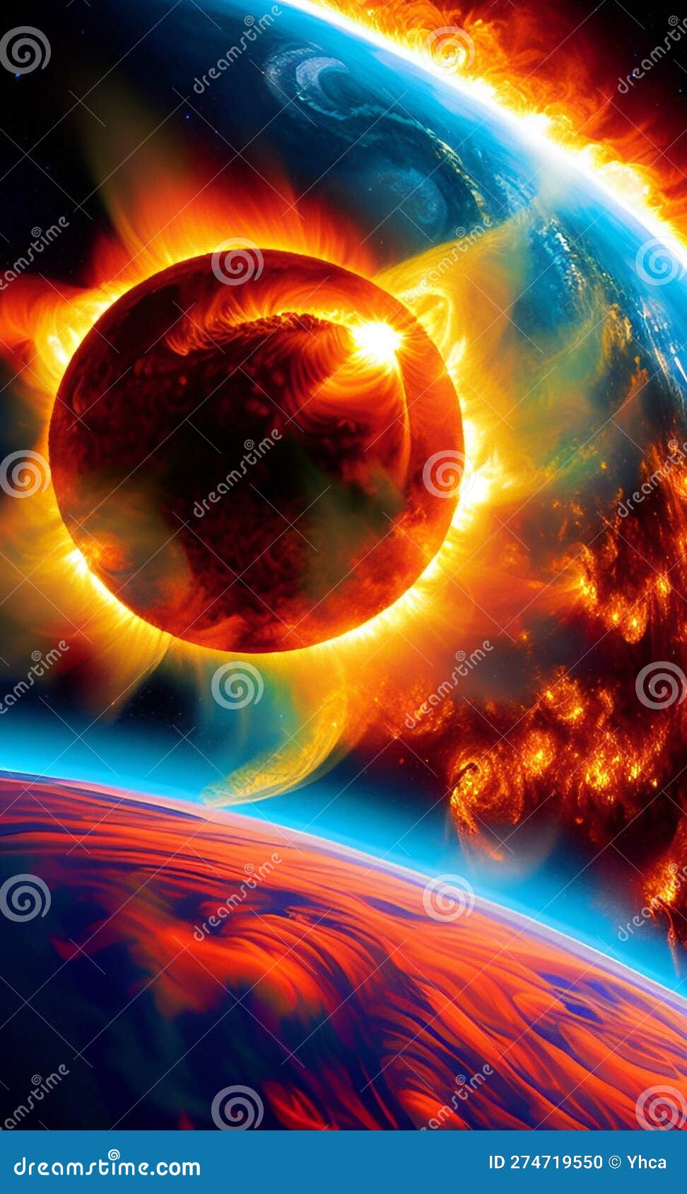 Solar Flare Illustration Artificial Intelligence Artwork Generated ...