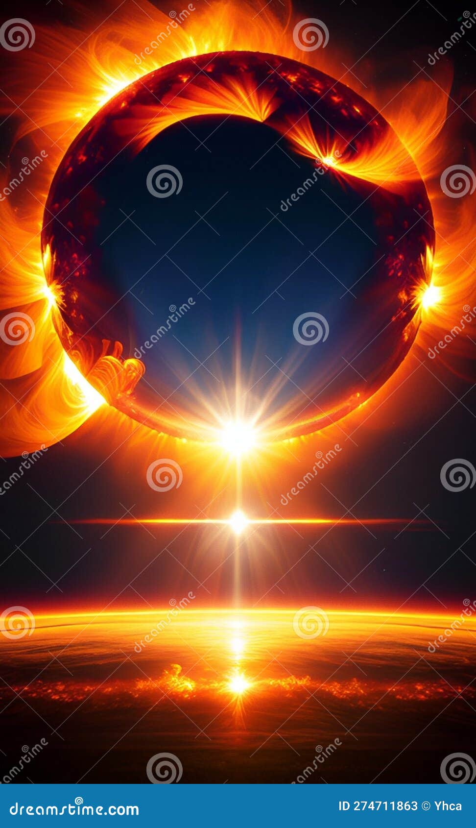 Solar Flare Illustration Artificial Intelligence Artwork Generated ...