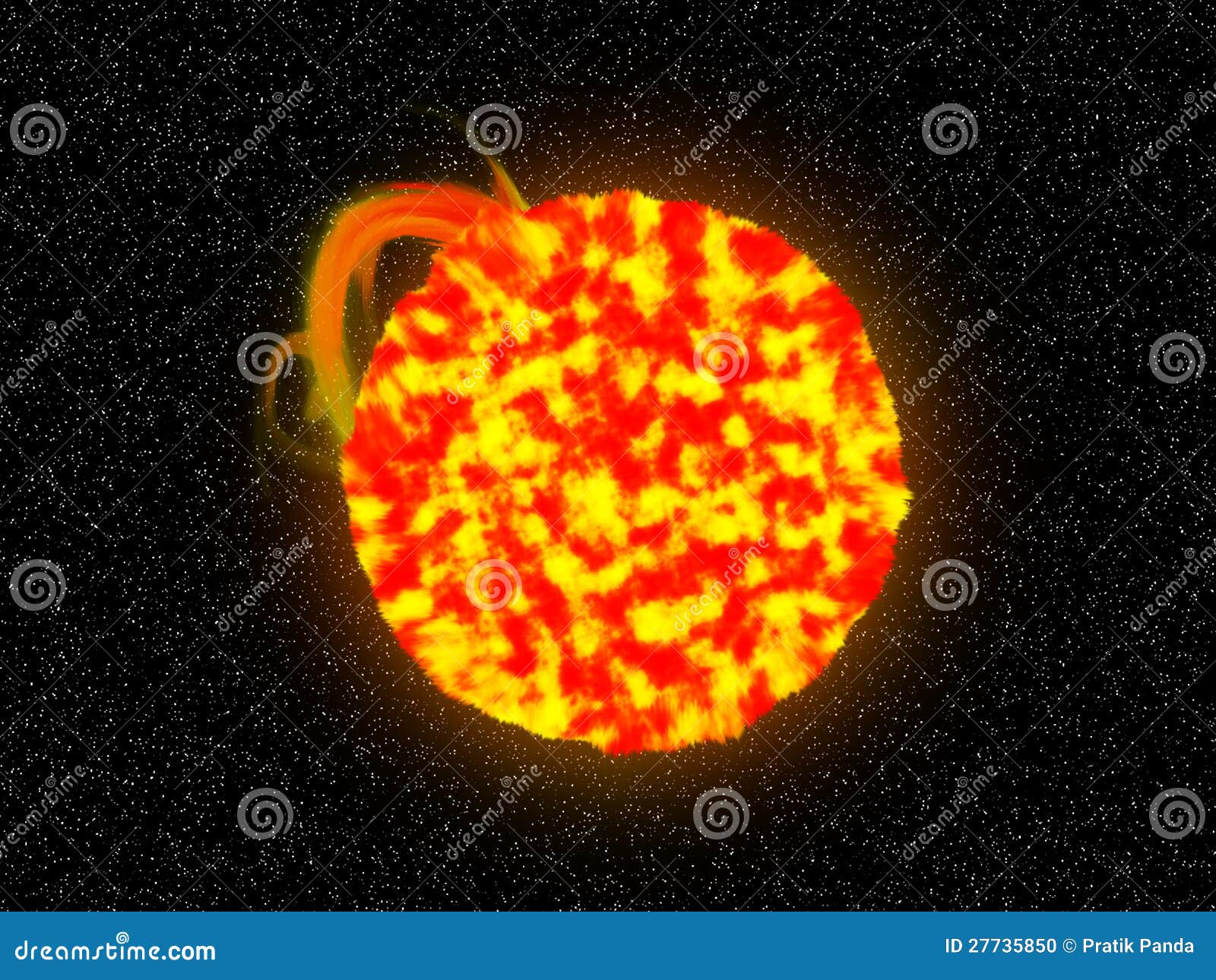 Solar Flares Erupt during a Storm on the Sun Stock Photo - Image of ...