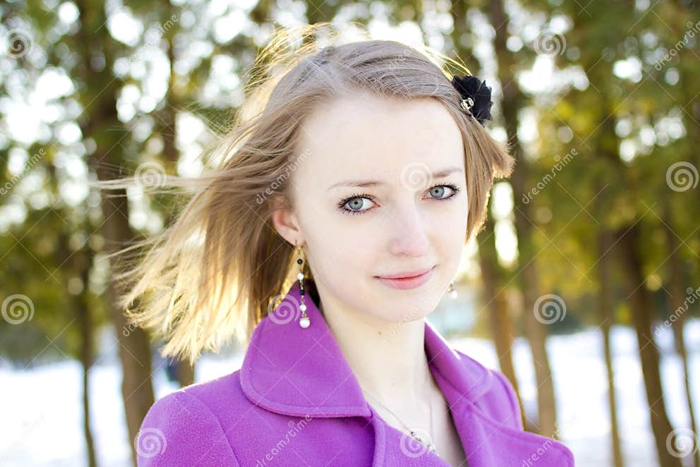 The solar girl stock image. Image of woman, solar, portrait - 19035907