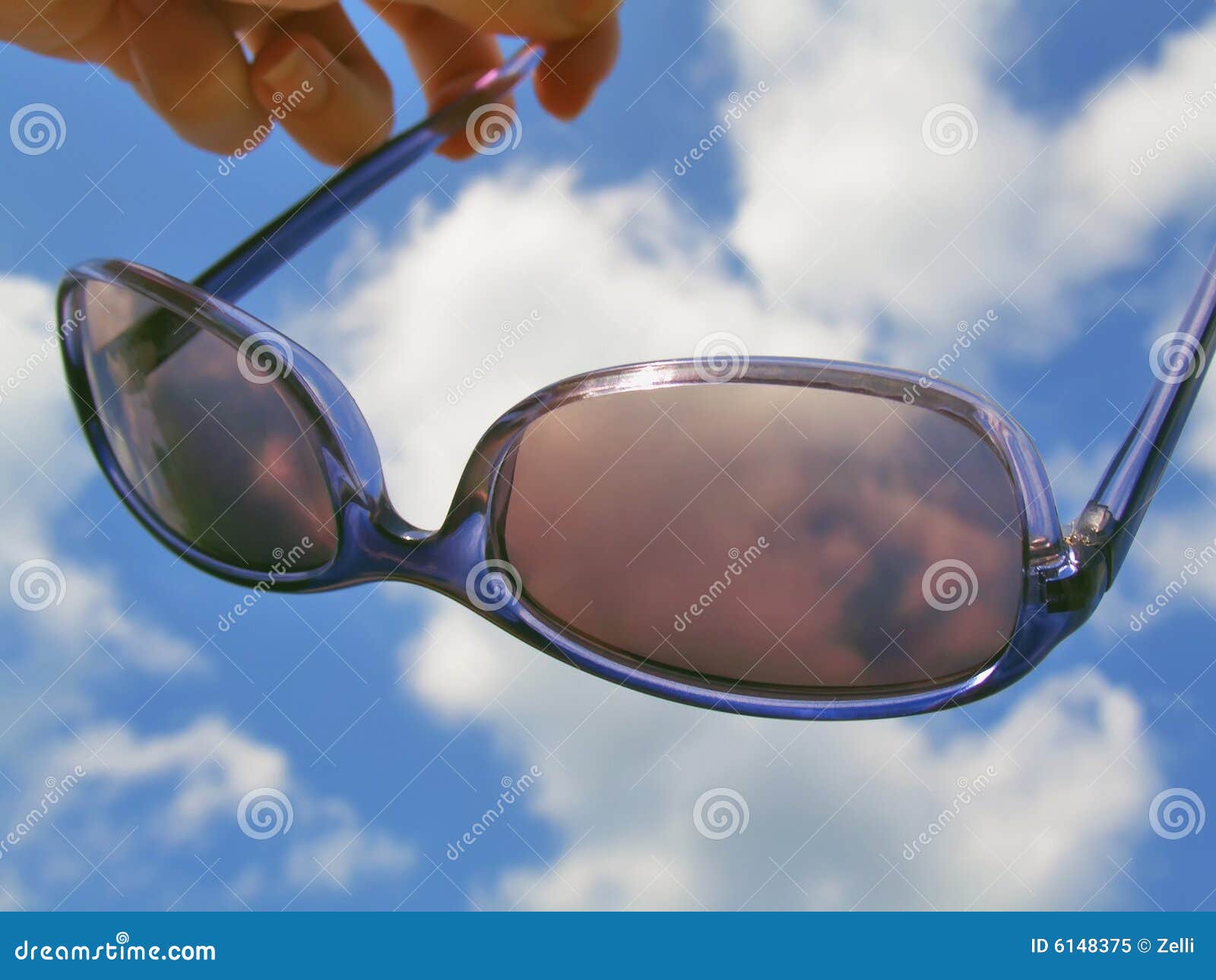 Solar glasses and sky stock image. Image of beauty, protection - 6148375