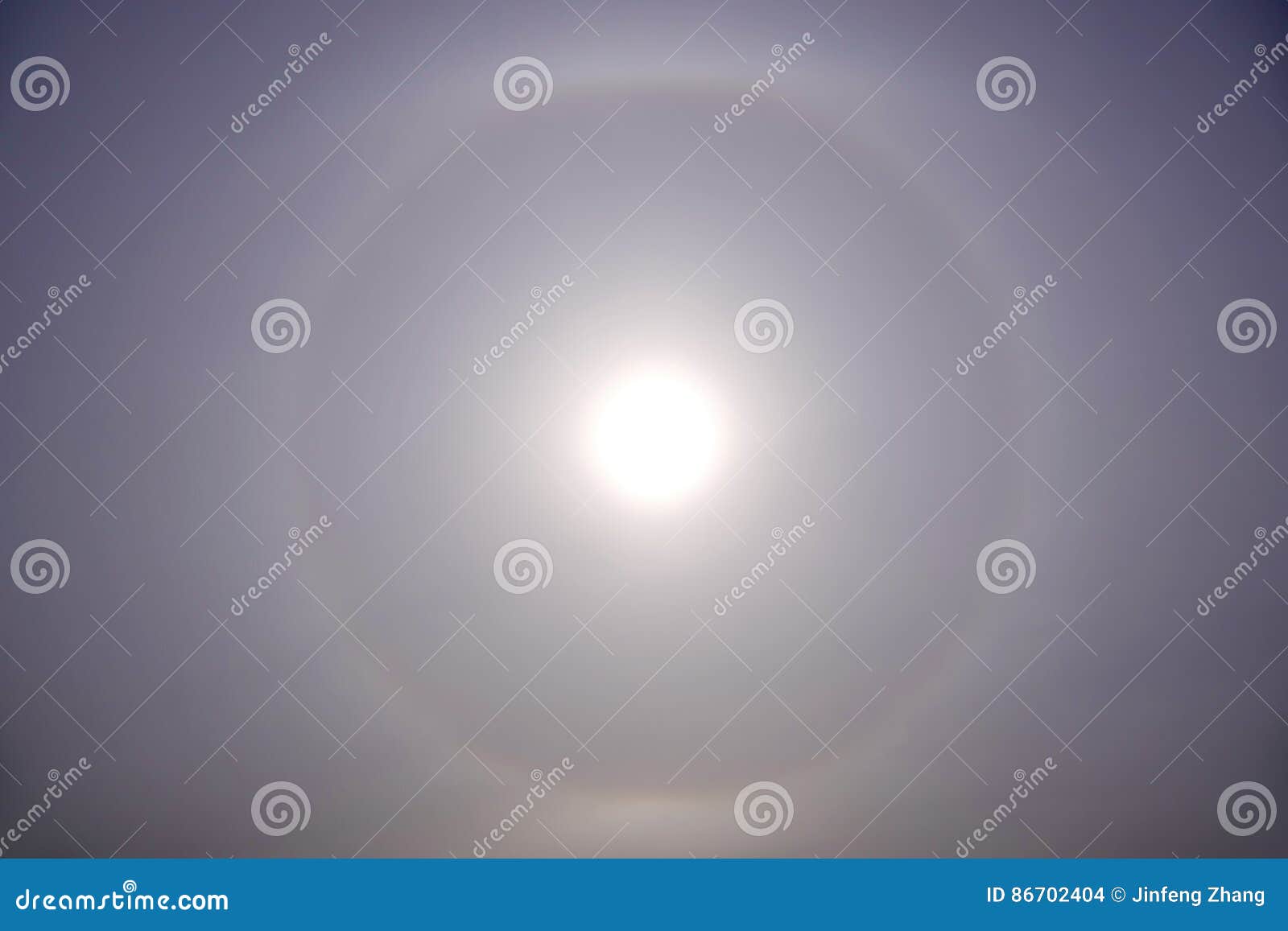 Solar Halo Over The Airbus A350-1000 XWB Aircraft Royalty-Free Stock ...