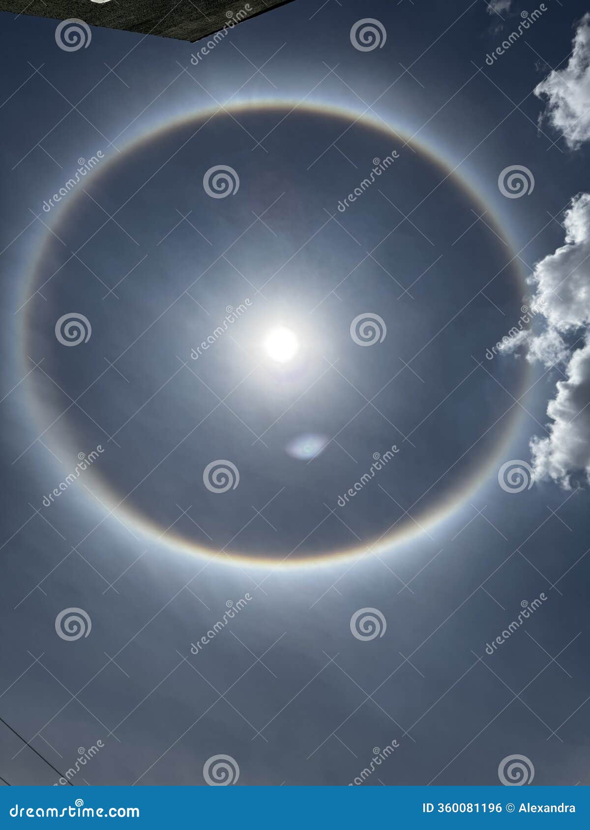 Solar Halo With Modern Building Royalty-Free Stock Image ...