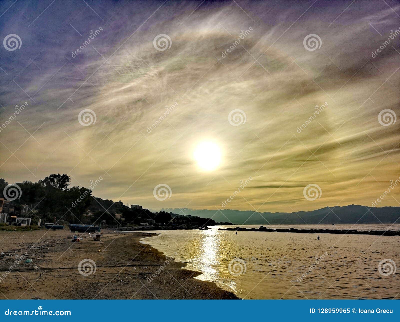 Solar Halo With Modern Building Royalty-Free Stock Image ...