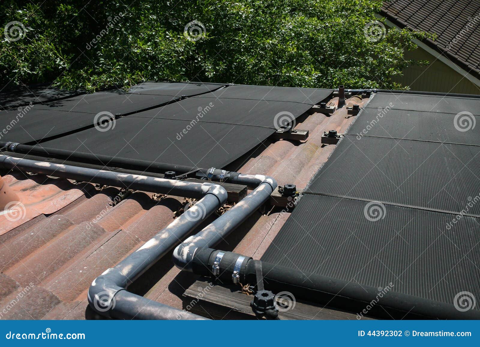 Solar Heating System stock photo. Image of pipes, solar - 44392302