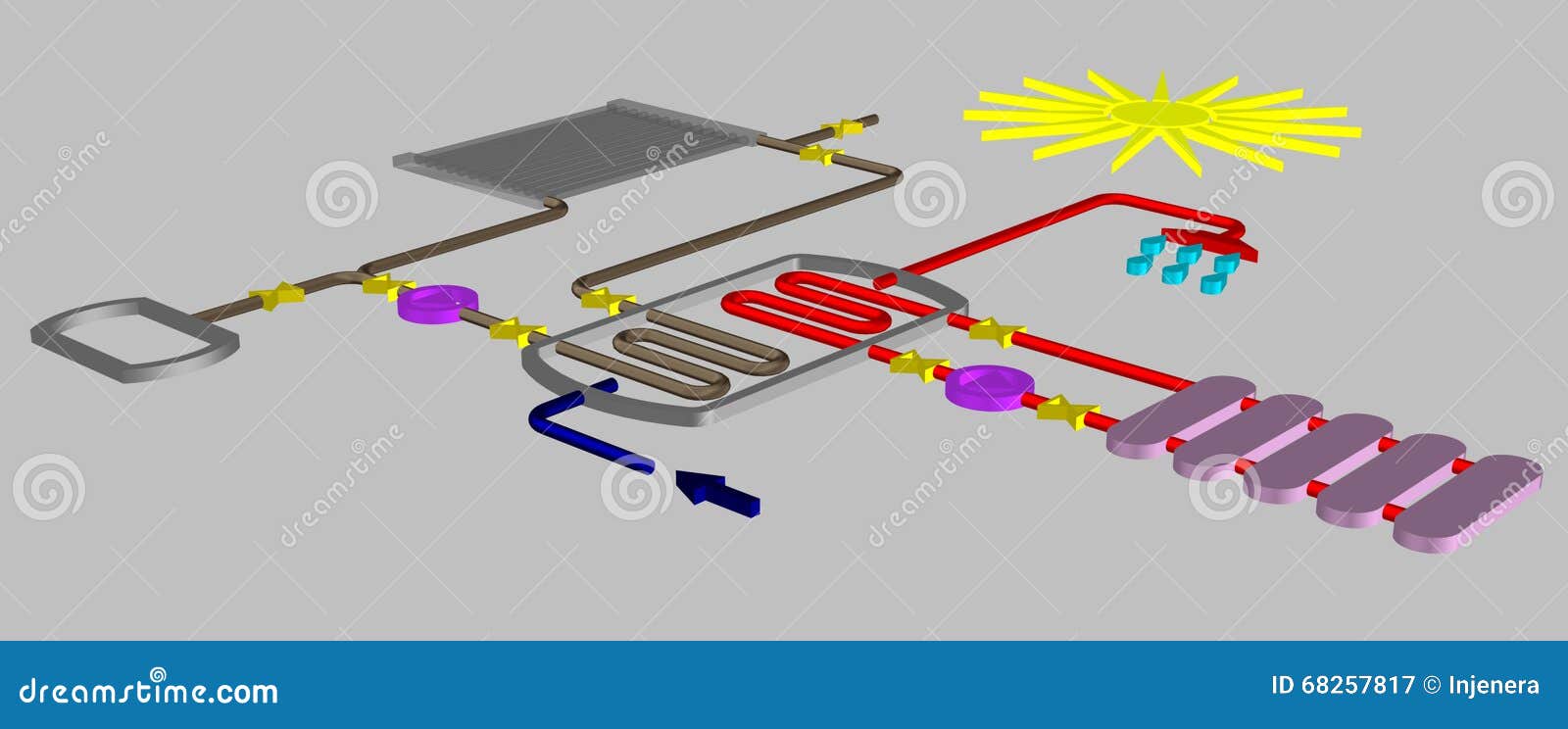 Solar Heating Icon. Premium Style Design From Urbanism Icon Collection ...