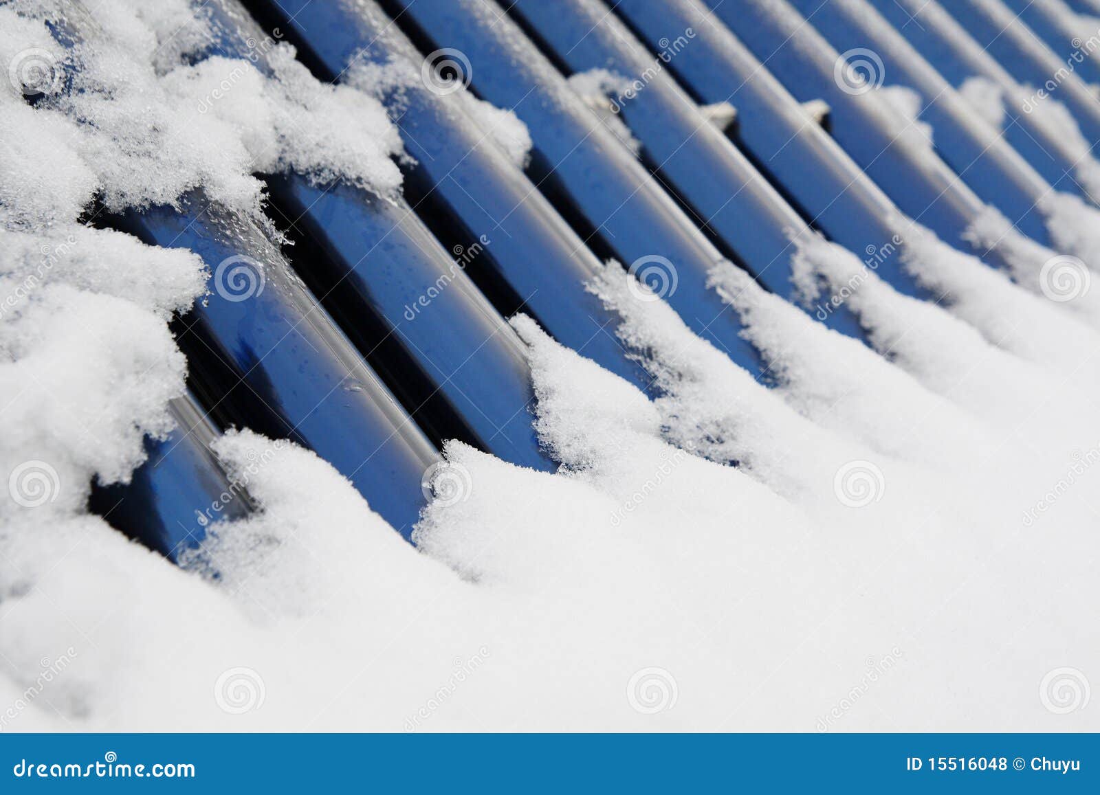 Solar Heating Under the Snow Cover Stock Photo - Image of snow, light ...