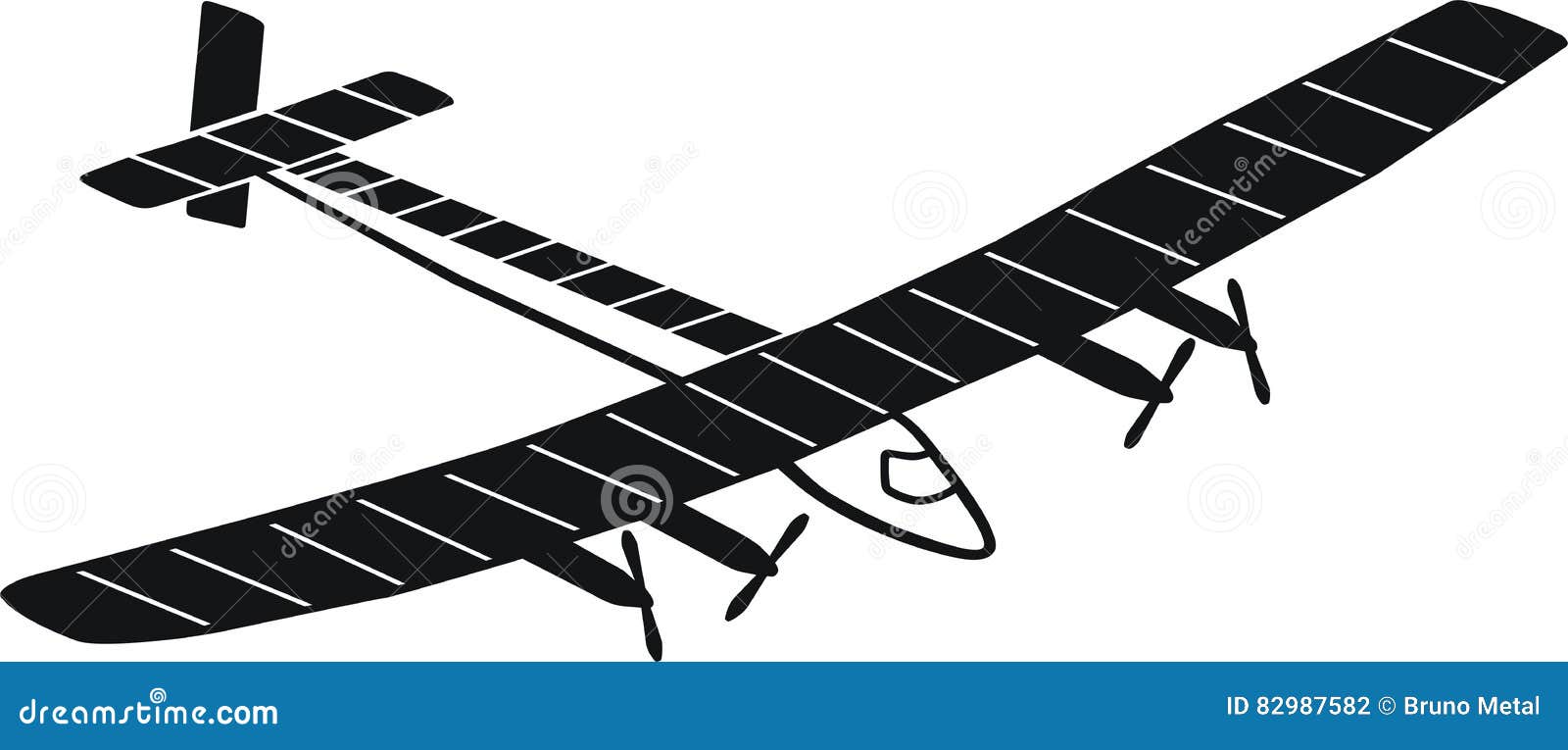 Solar impulse stock vector. Illustration of impulse, feat - 82987582