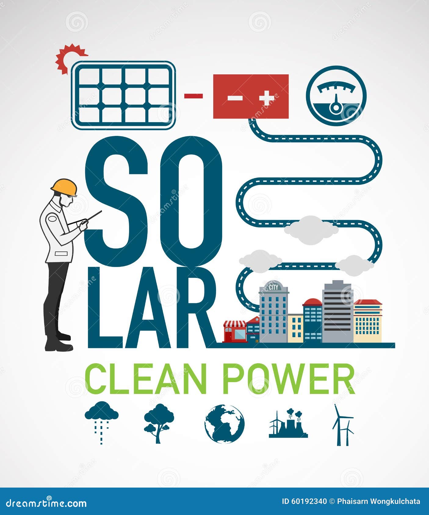 Solar infographic. stock vector. Illustration of earth - 60192340