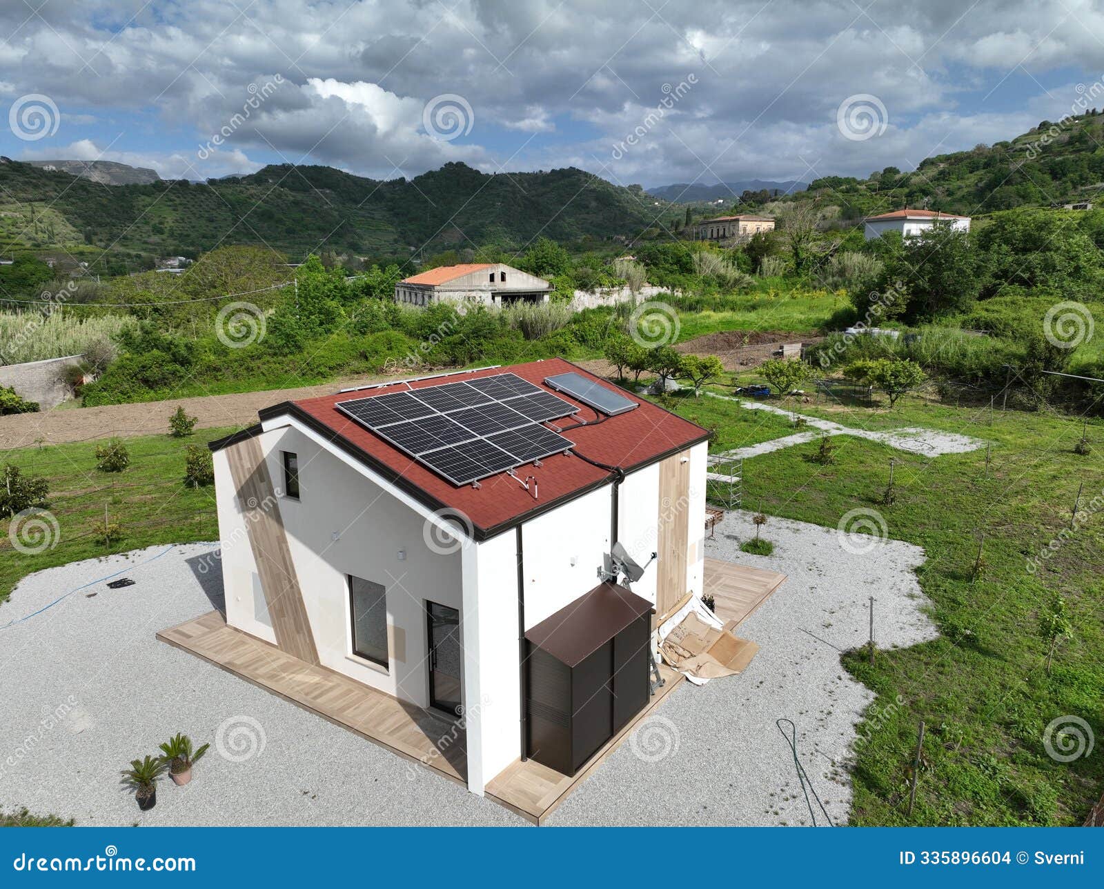 Solar Installation in Final Stages Stock Photo - Image of system ...