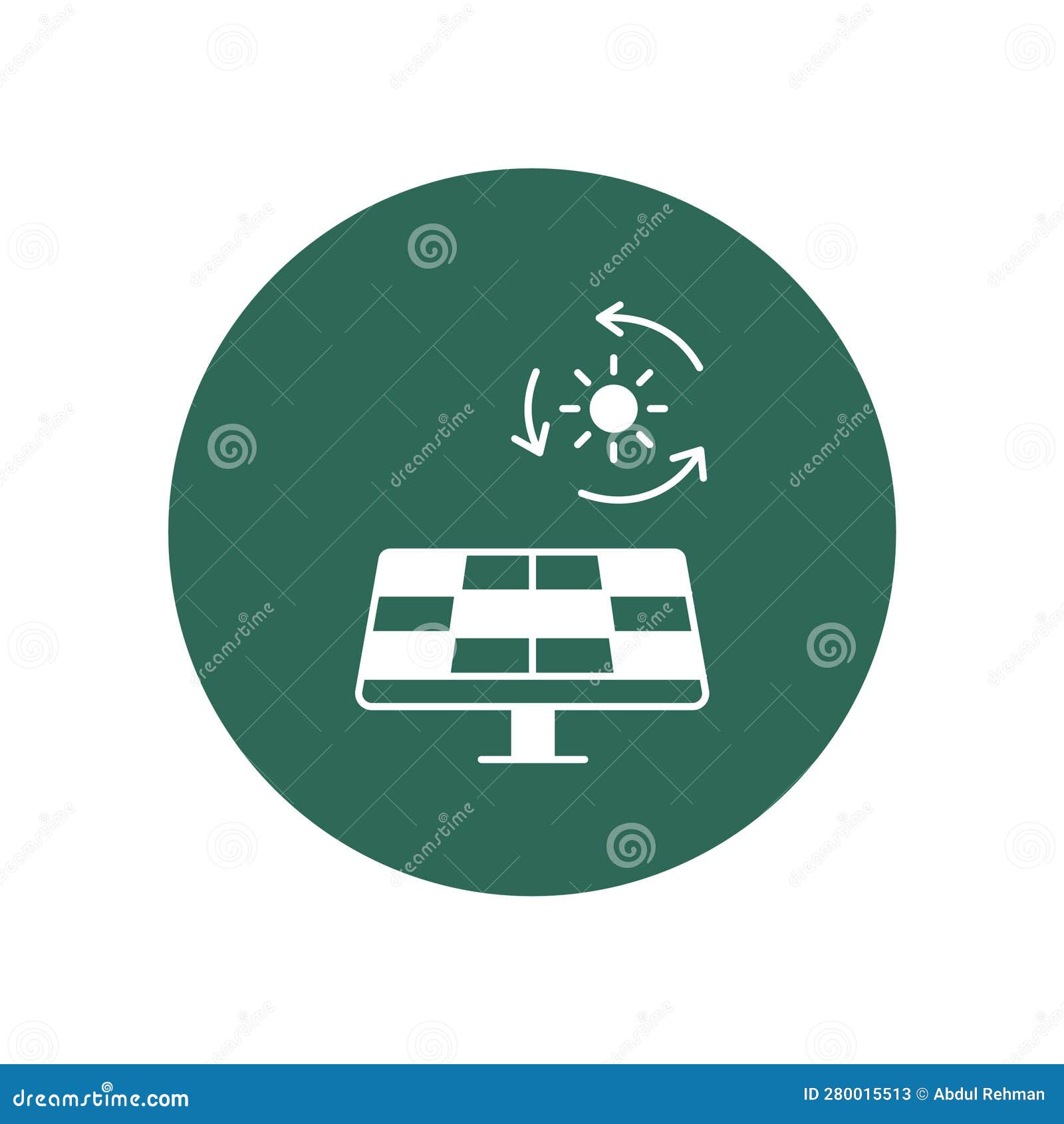Solar Installation Vector Icon with Trendy Background Colors that Can ...