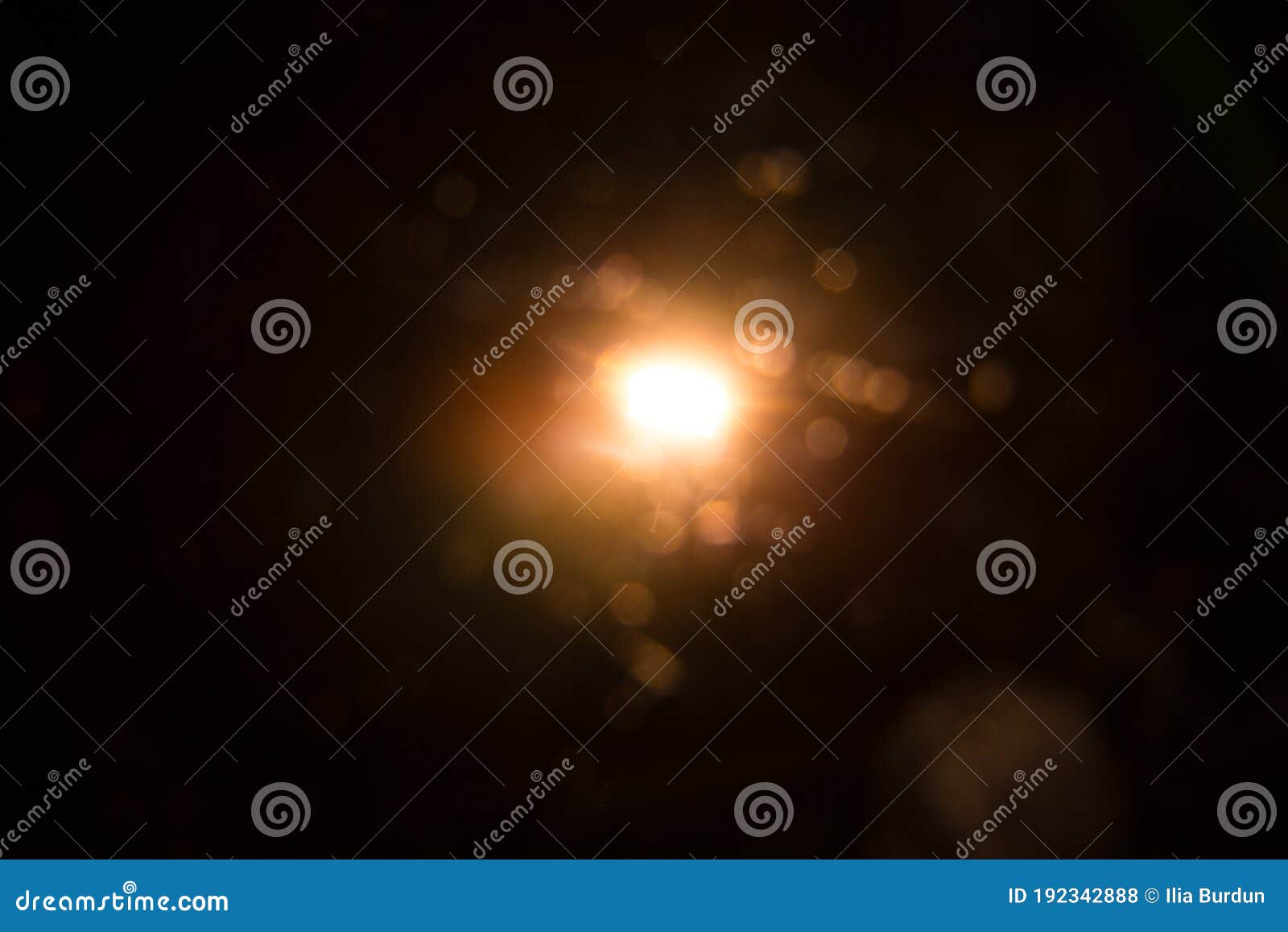 Solar Lens Flare Sunset In Winter Frozen Field Landscape. Royalty-Free ...