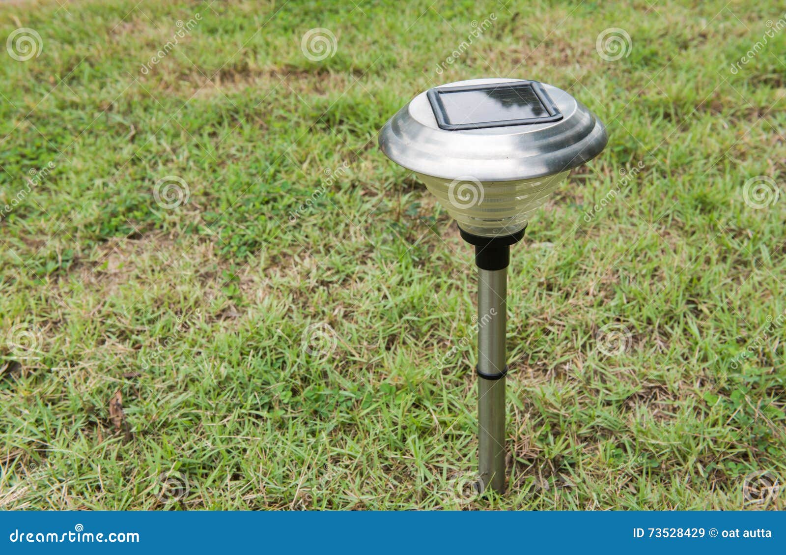 Solar Light in the Grass. Clean Energy is Popular. for Earth, Superfund ...