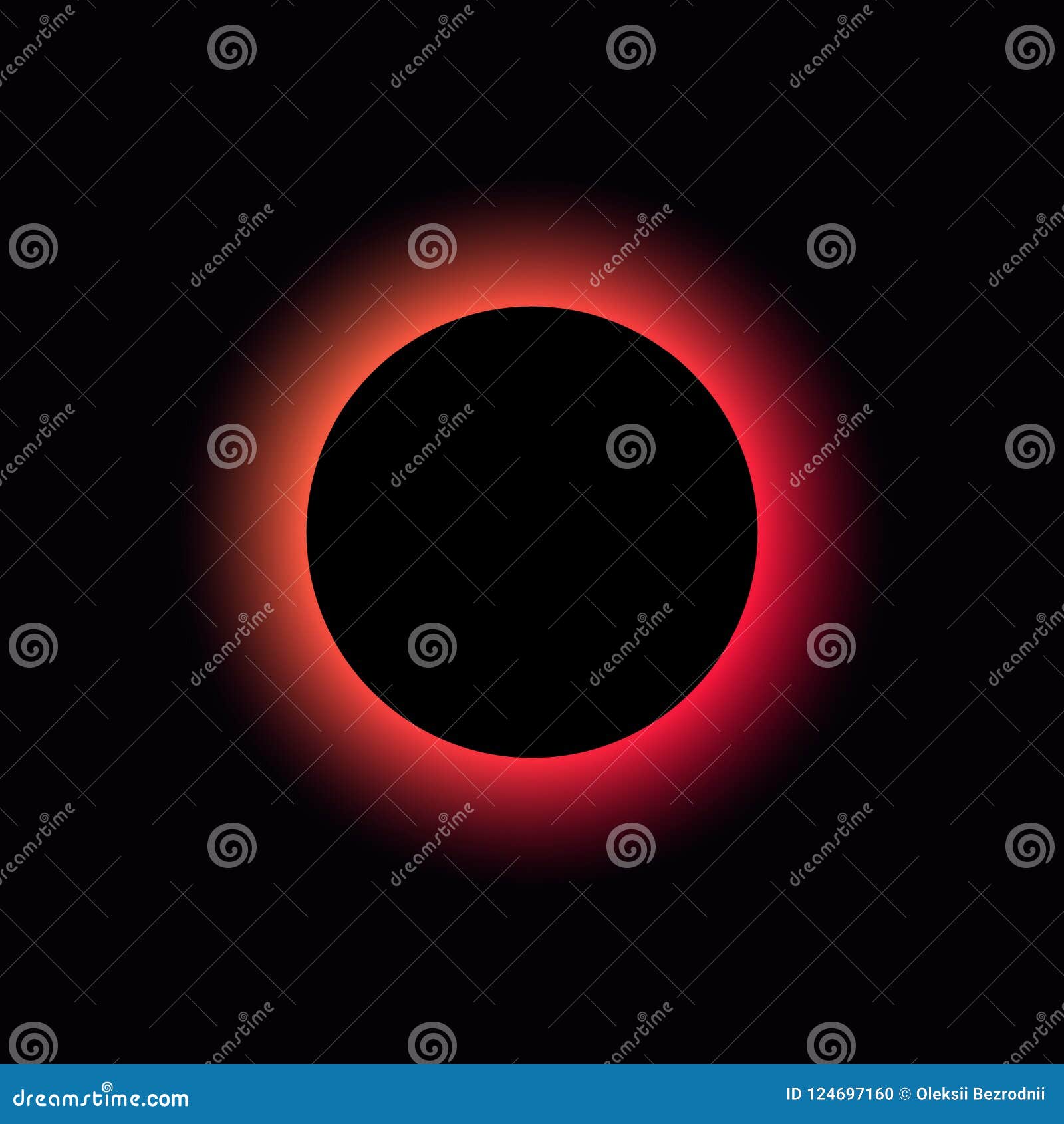 Solar And Lunar Eclipses In Orange On Black Background. Planet ... Solar And Lunar Eclipses In Orange On Black Background. Planet ...