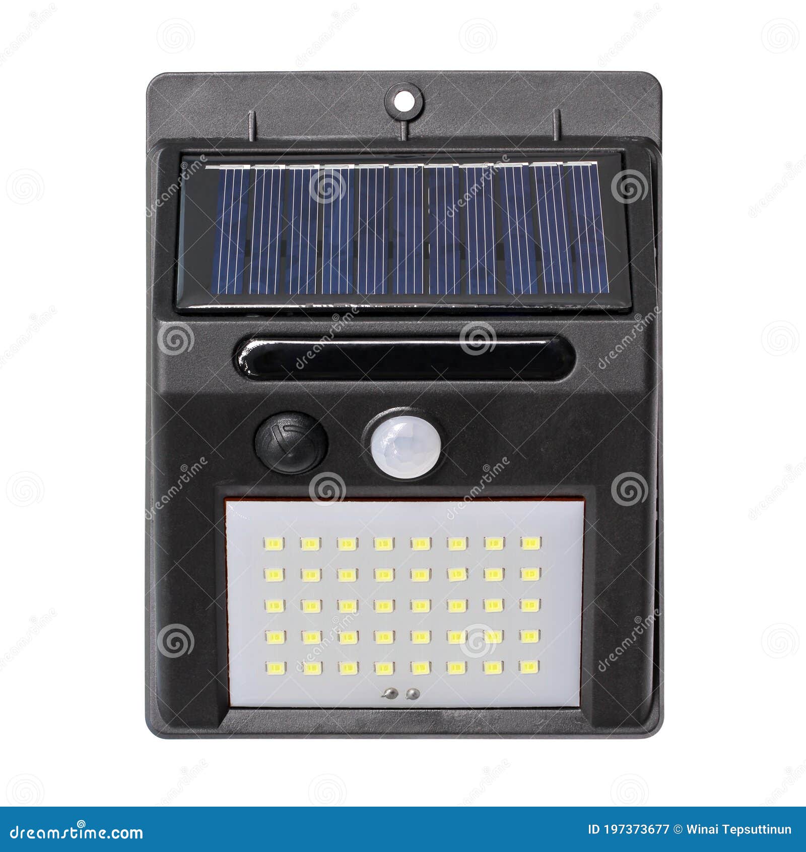 Solar Motion Sensor Led Wall Light Stock Image - Image of lantern ...
