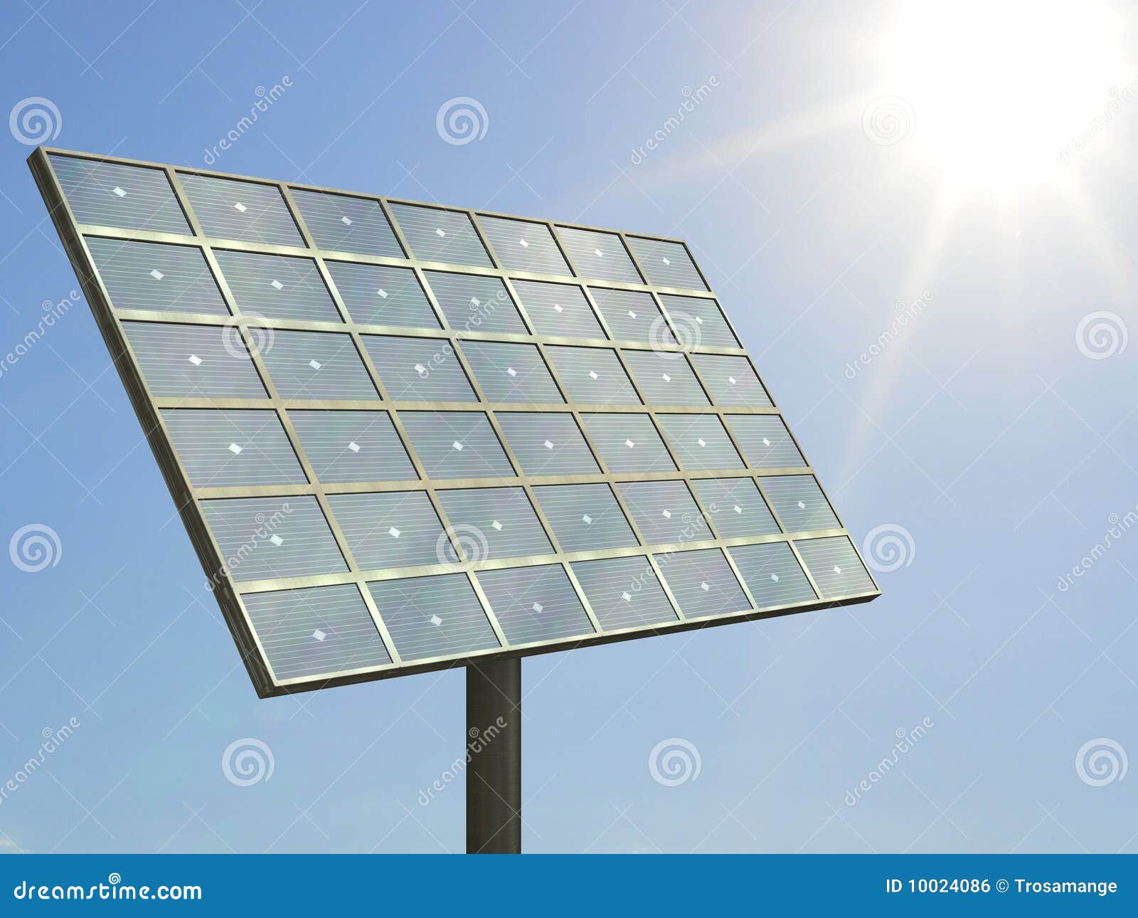 Solar panel stock photo. Image of charge, power, environmental - 10024086