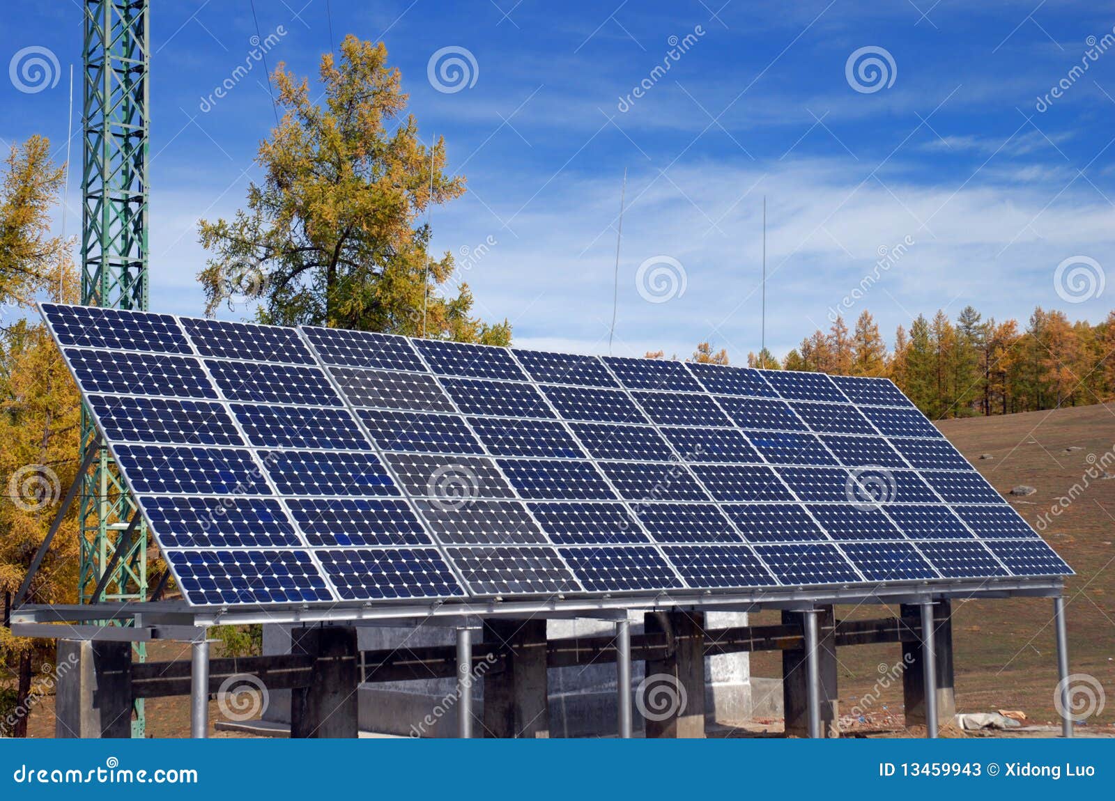 Solar panel stock image. Image of living, facility, outdoor - 13459943