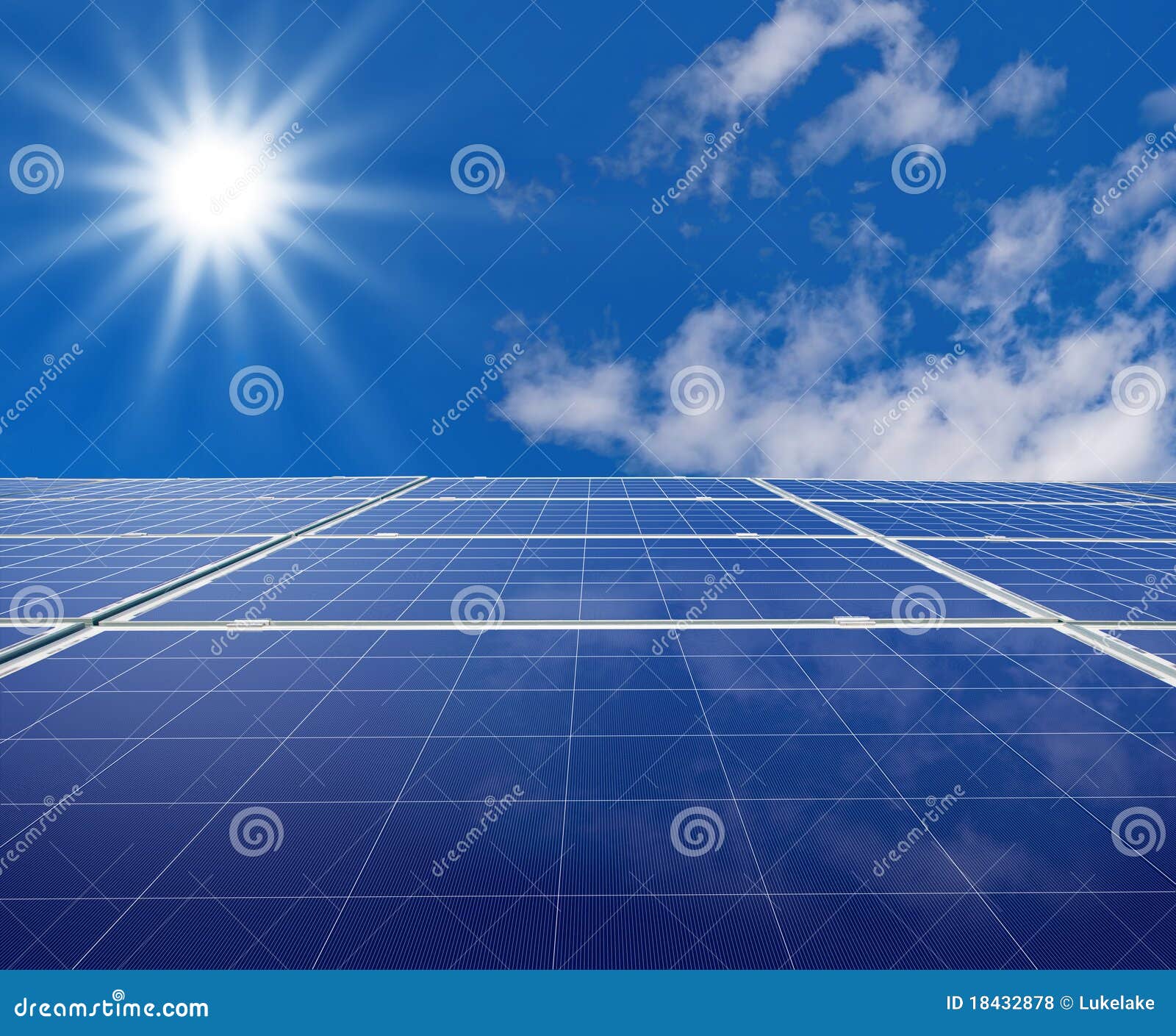 Solar panel stock photo. Image of photovoltaic, ecological - 18432878